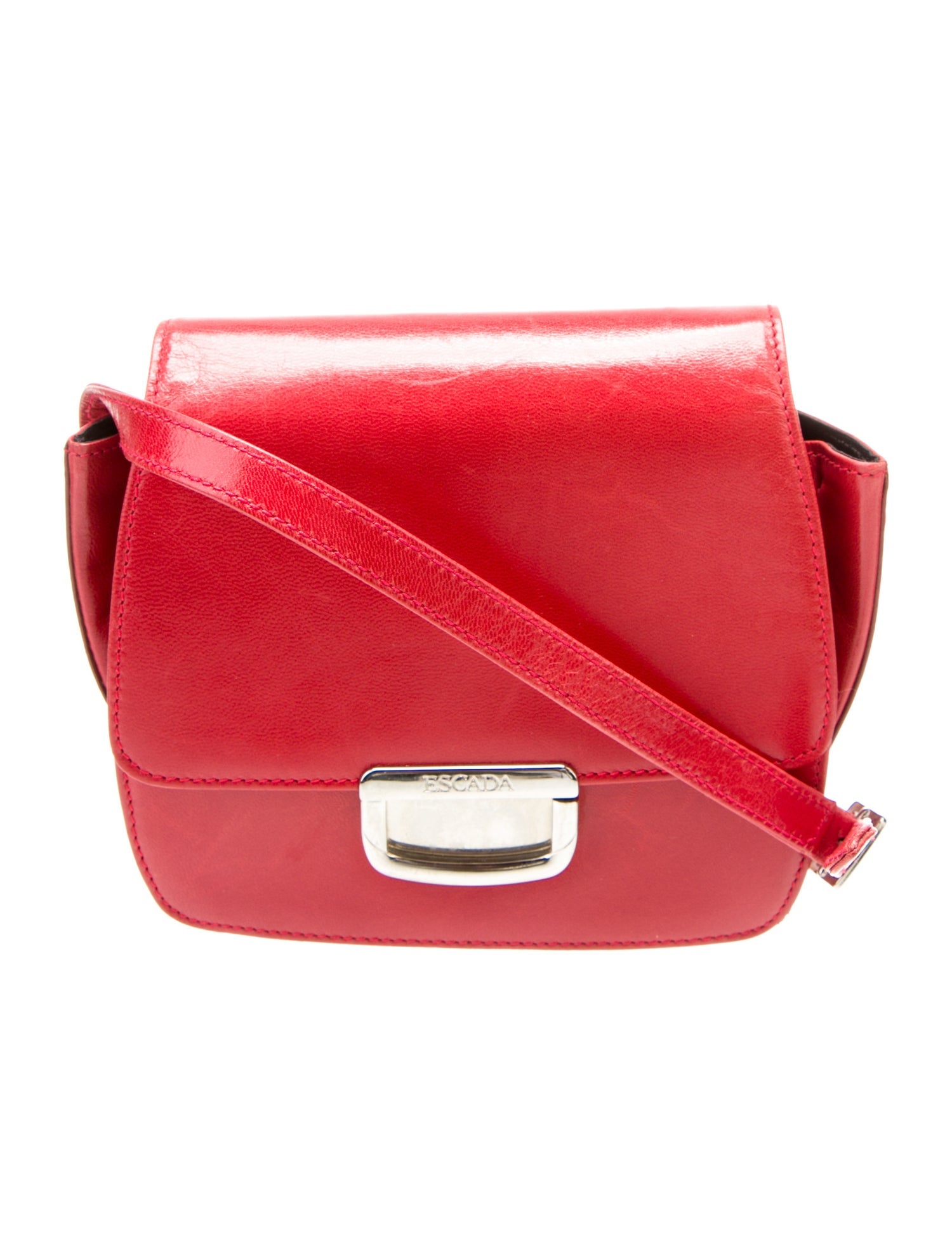 Escada Leather Shoulder Bag - Red Shoulder Bags, Handbags - ESC148704 ...