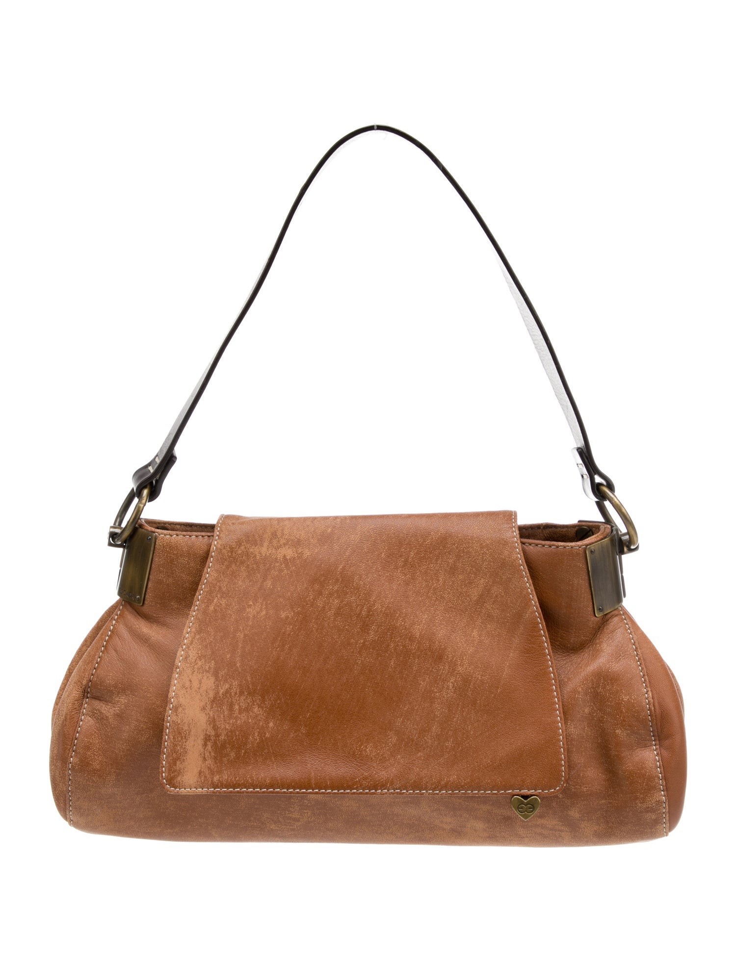 Escada Leather Shoulder Bag - Brown Shoulder Bags, Handbags - ESC148705 ...