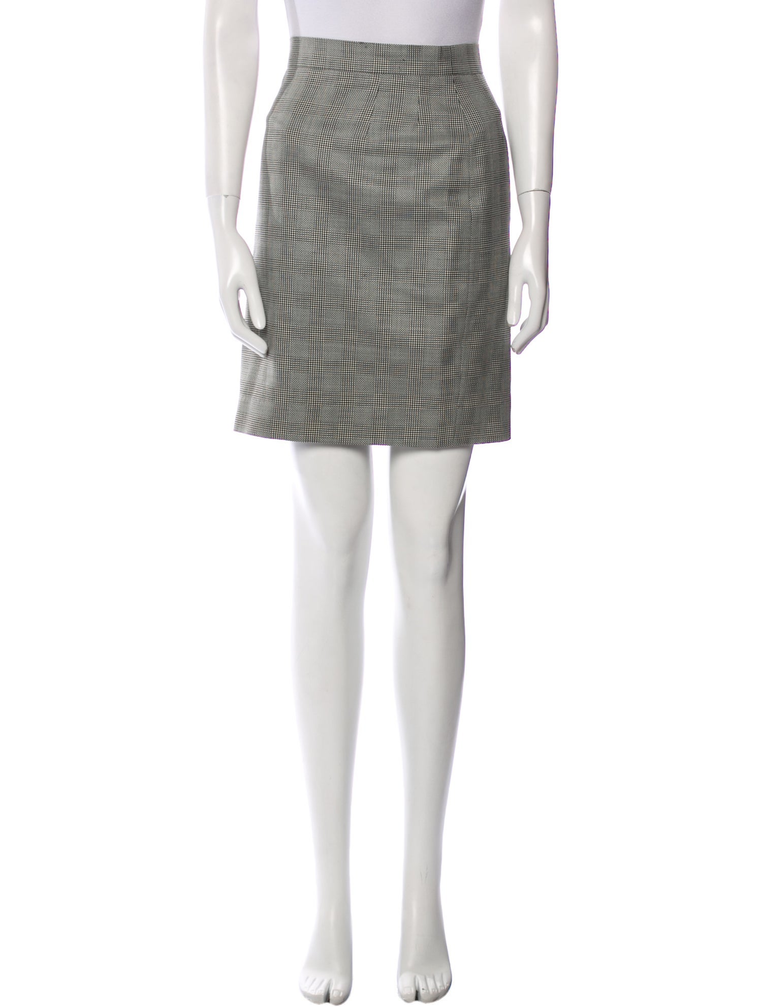 Escada Plaid Print Mini Skirt - Grey Skirts, Clothing - ESC148754 | The RealReal