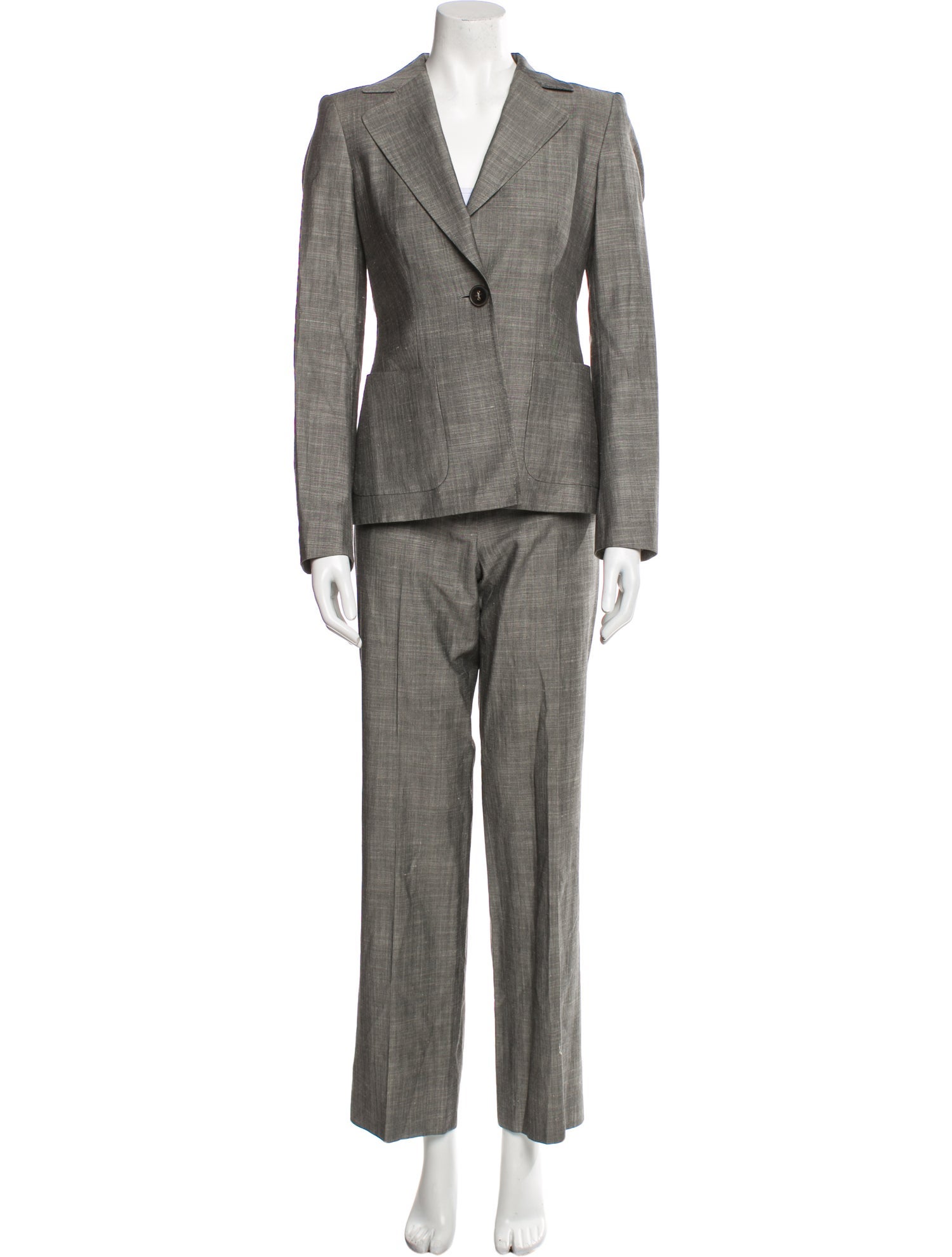 Escada Pantsuit - Grey, 9.5" Rise Suits and Sets, Clothing - ESC152897 ...