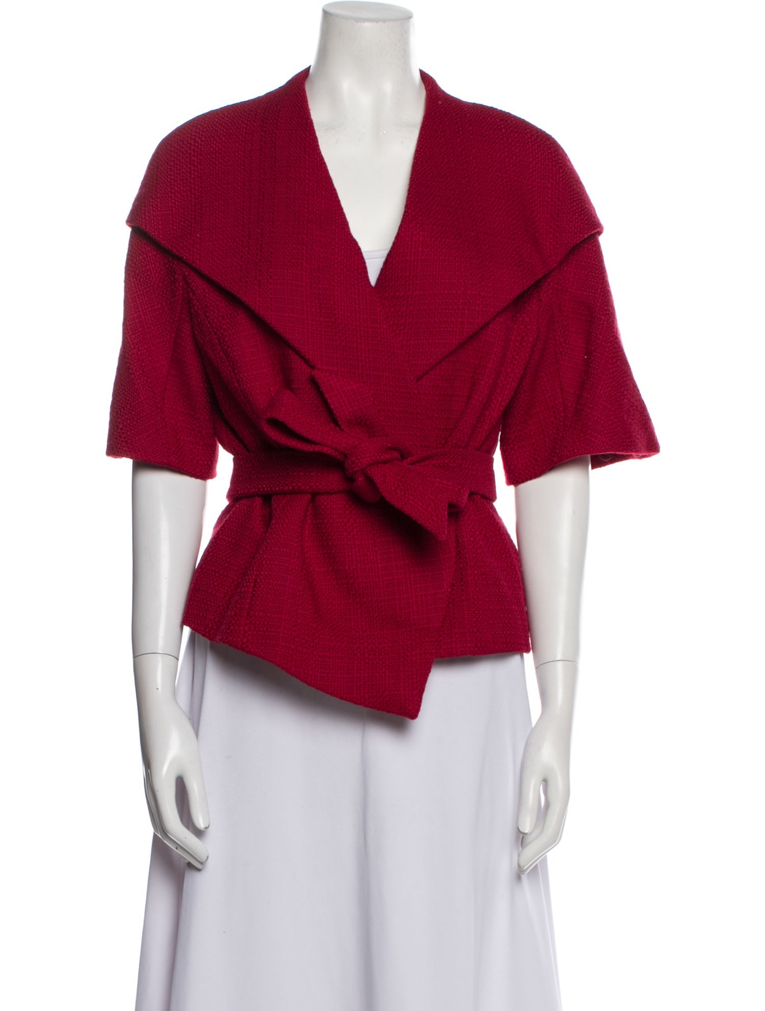 Escada Wool Fur Jacket - Red Jackets, Clothing - ESC153114 | The RealReal