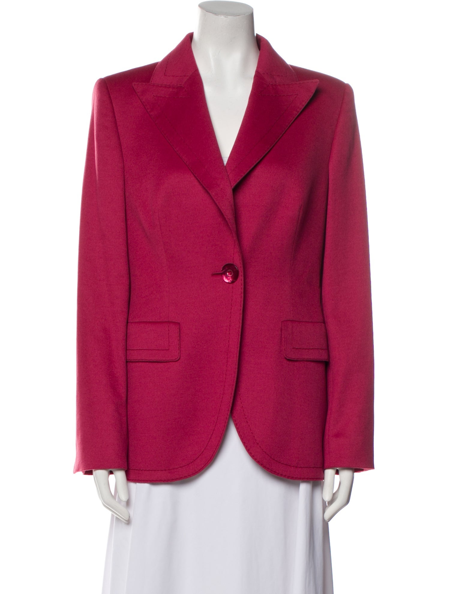 Escada Virgin Wool Blazer - Red Jackets, Clothing - ESC154102 | The ...