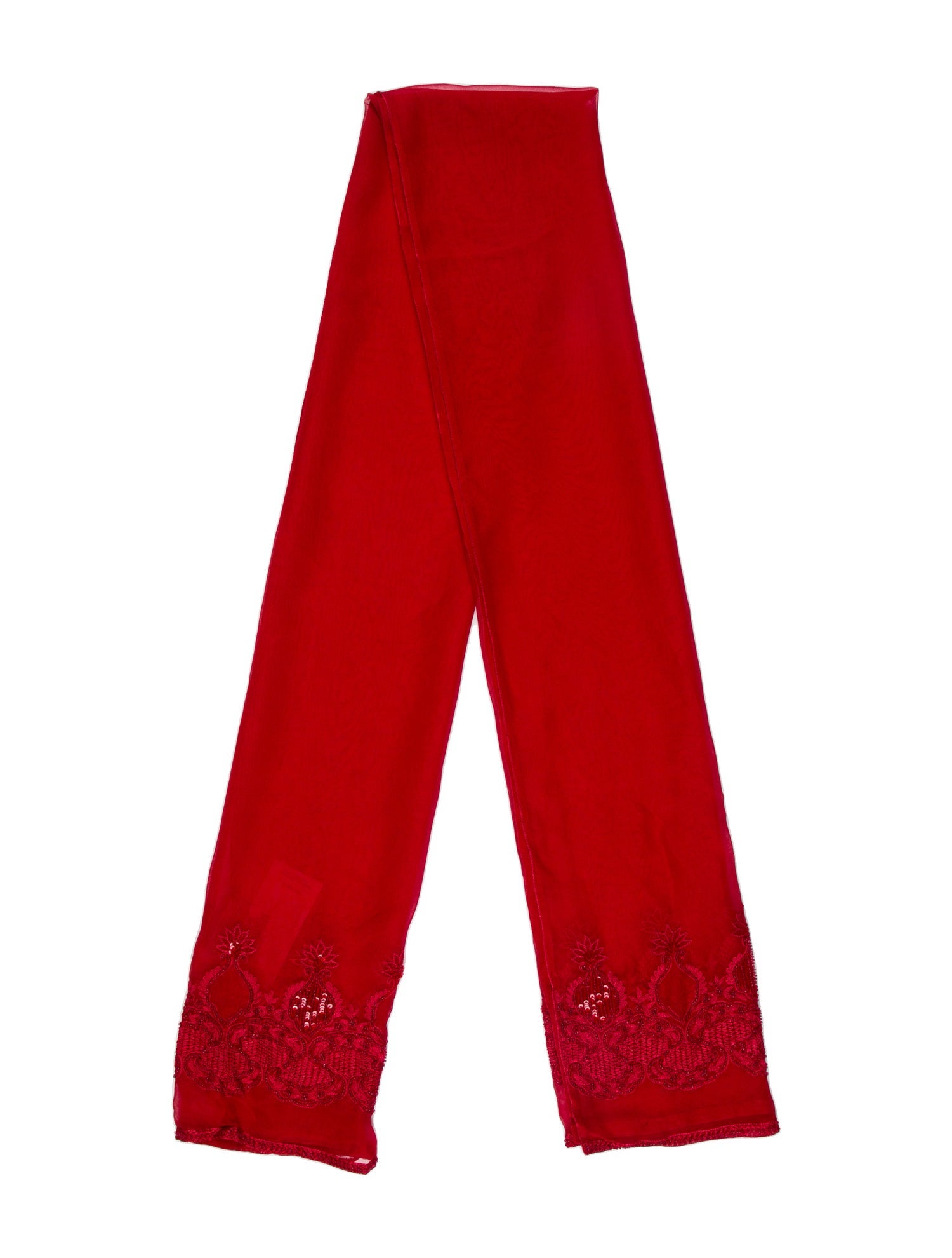 Escada Silk Scarf w/ Tags - Red Scarves and Shawls, Accessories ...