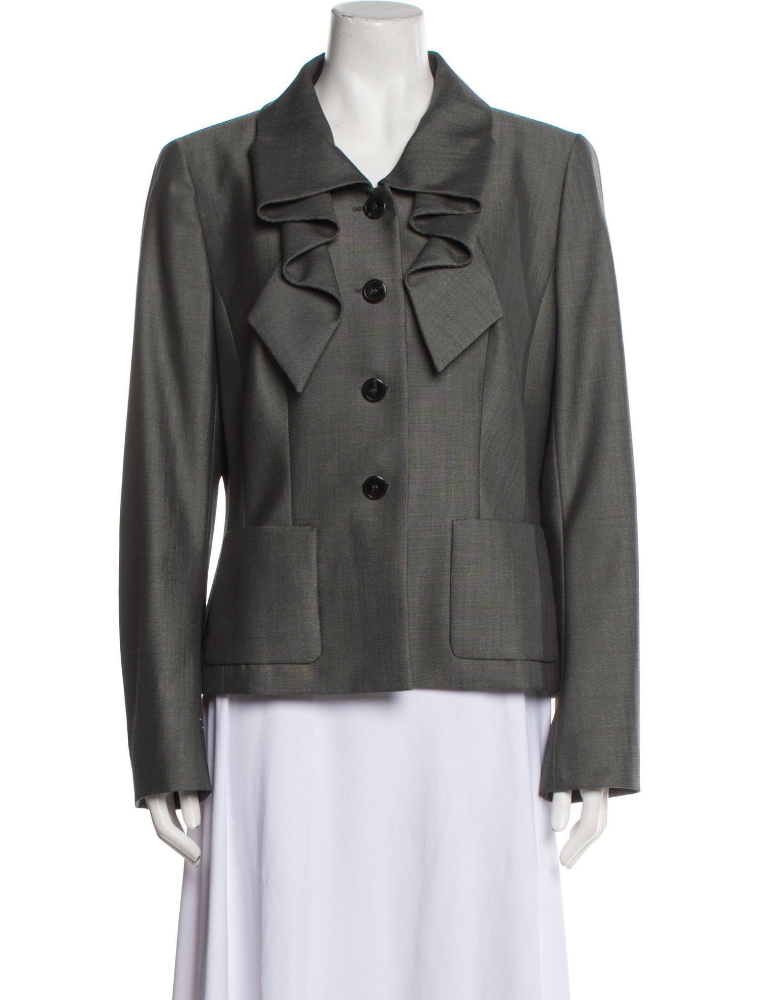 Escada Wool Jacket - Grey Jackets, Clothing - ESC155541 | The RealReal
