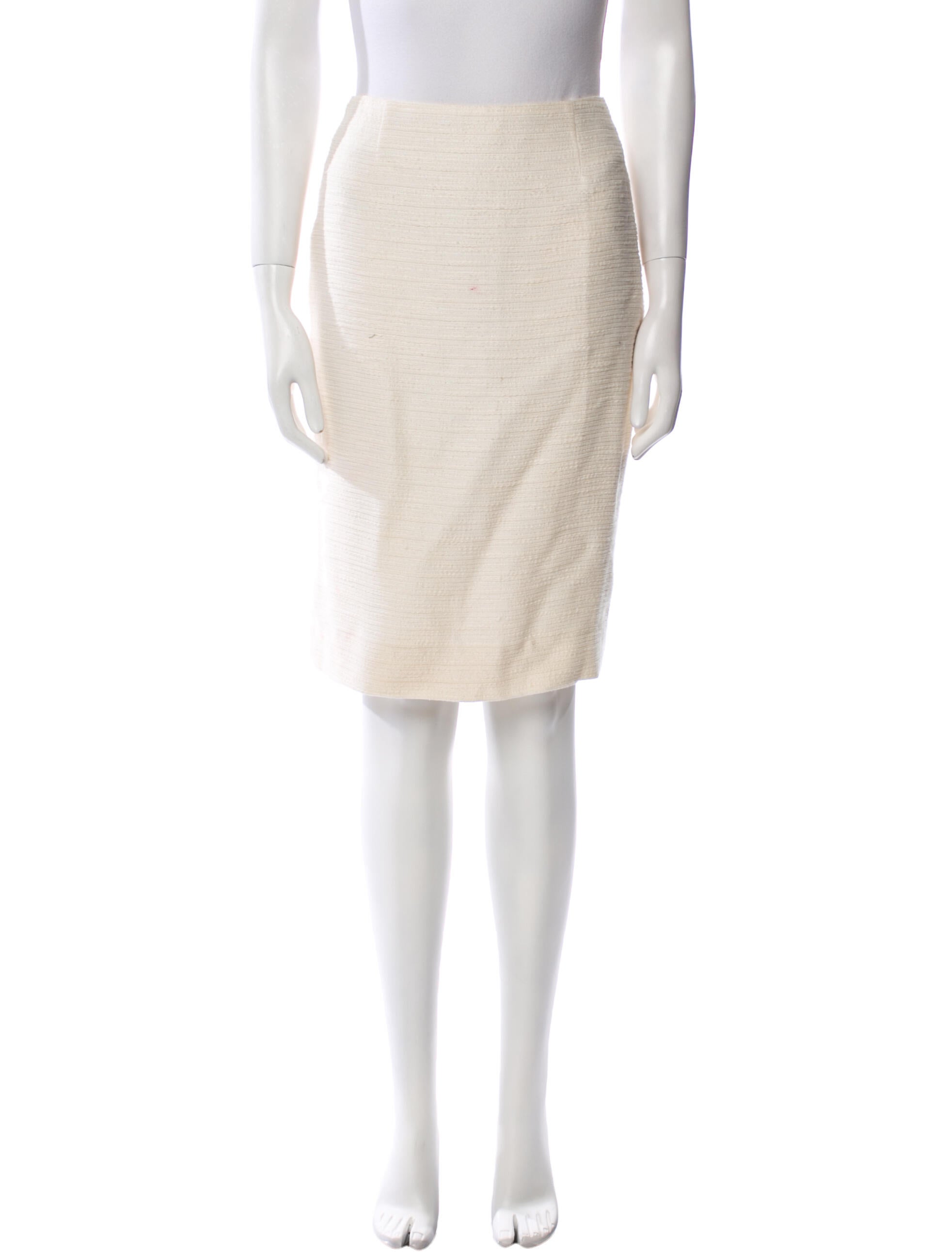 Escada Knee-Length Skirt - Gold Skirts, Clothing - ESC156054 | The RealReal