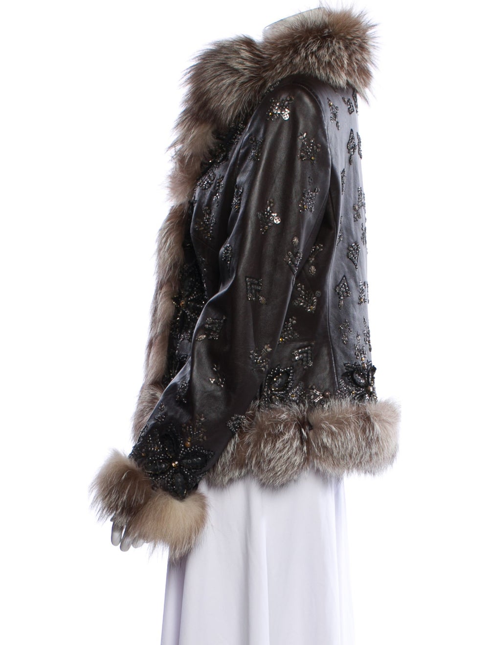 Escada Leather Fur Jacket Vintage From the 2000's Col… - Gem