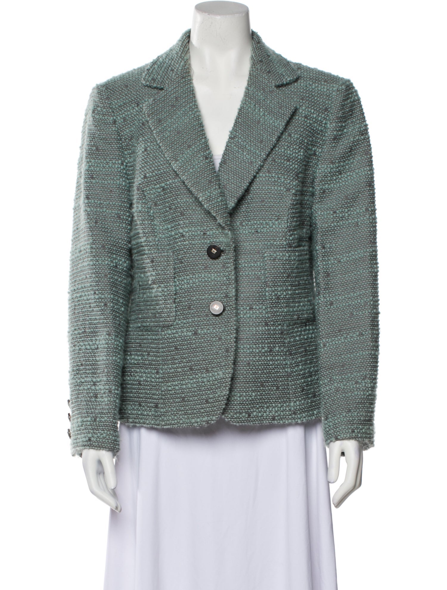 Escada Wool Blazer - Green Jackets, Clothing - ESC157527 | The RealReal