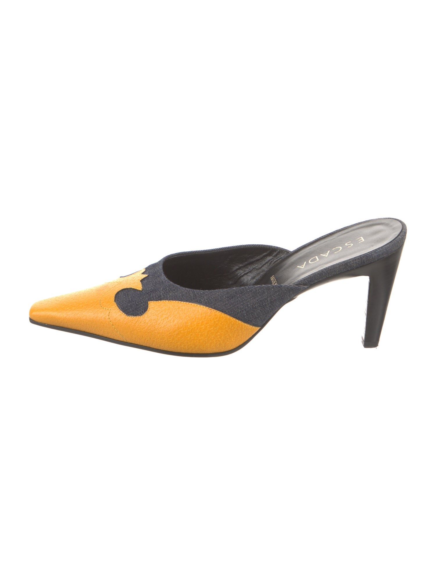 Escada Denim Colorblock Pattern Mules - Pumps, Shoes - ESC159987 | The ...