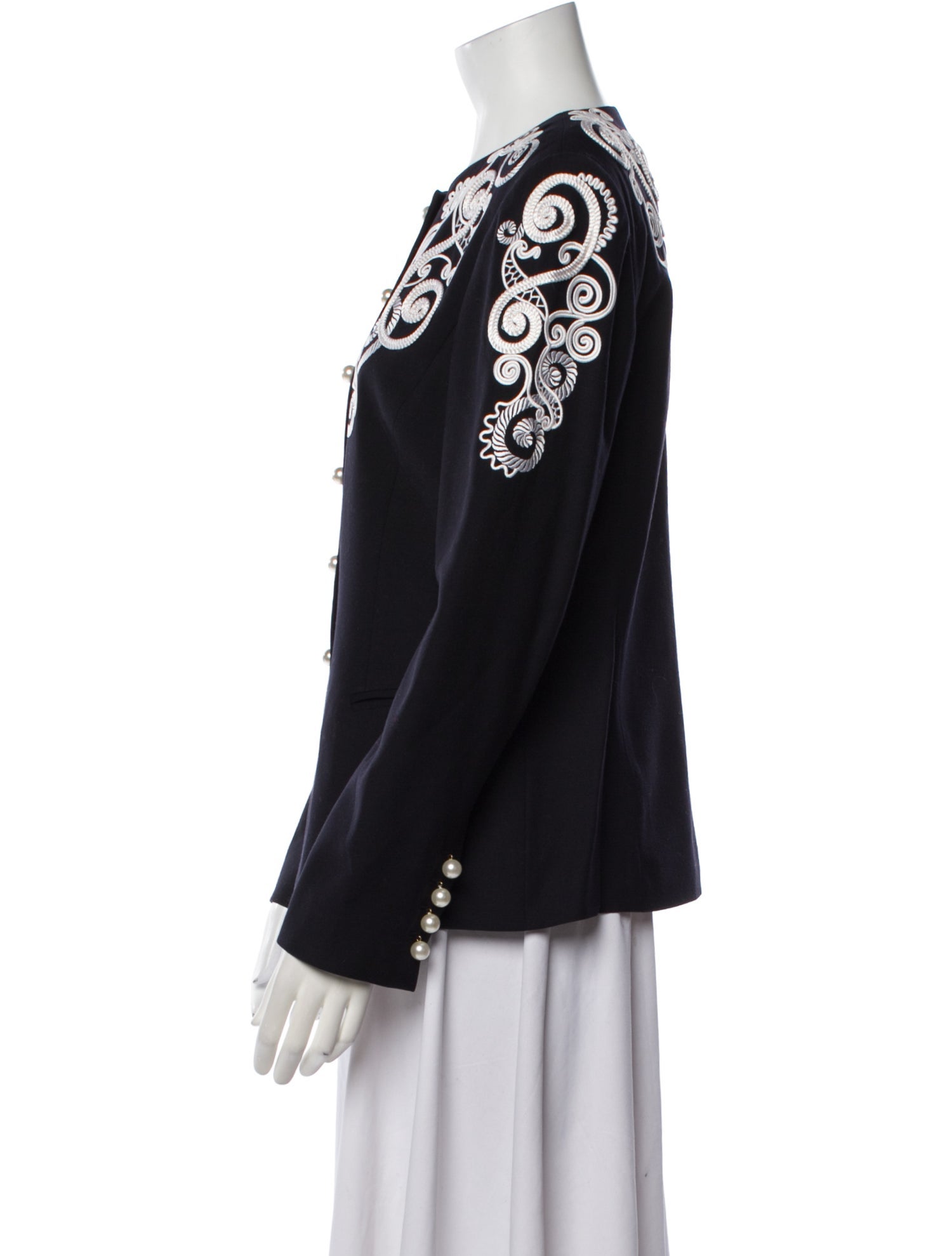 Escada Vintage Wool Evening Jacket - Black Jackets, Clothing ...