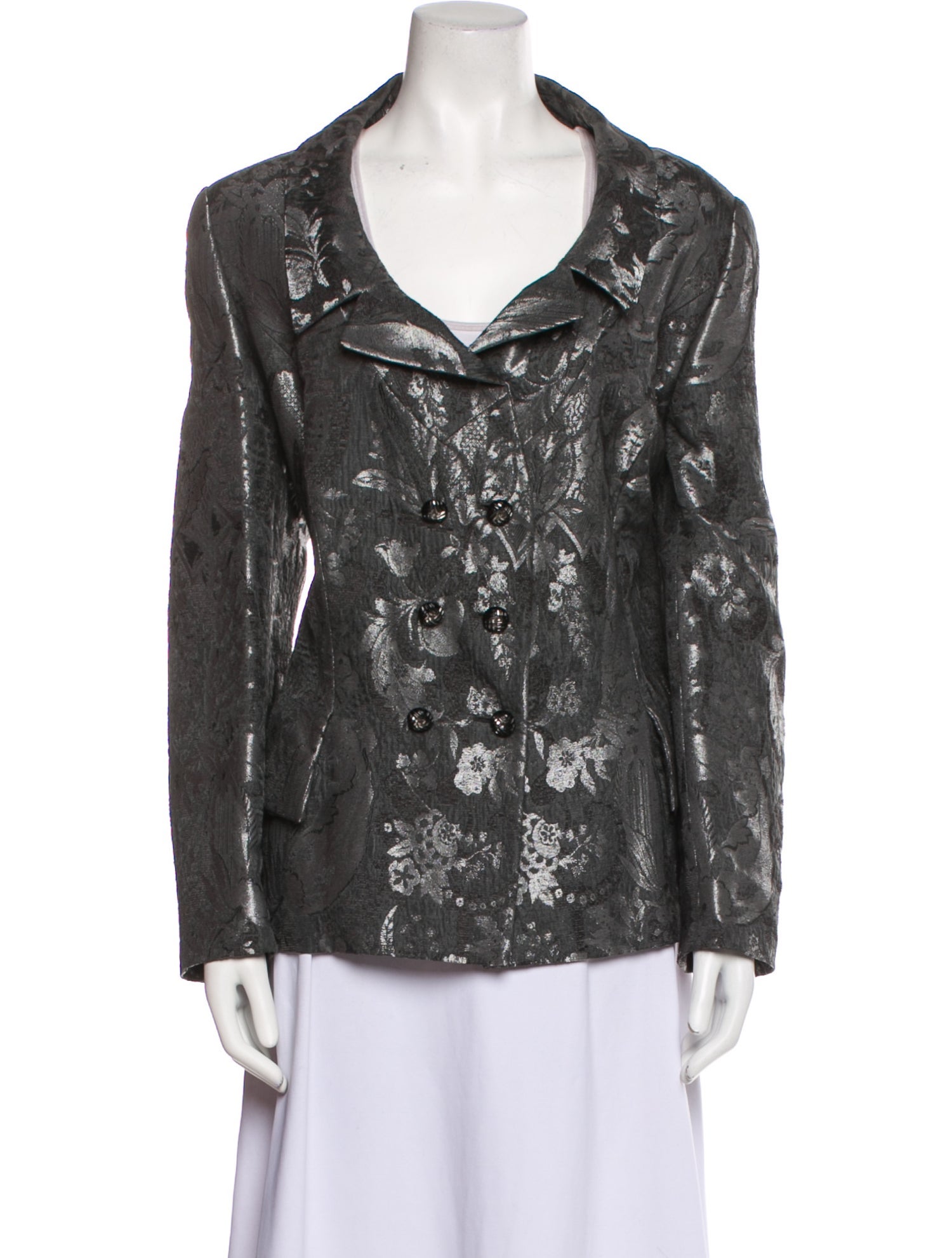 Escada Silk Fur Jacket - Grey Jackets, Clothing - ESC162166 | The RealReal