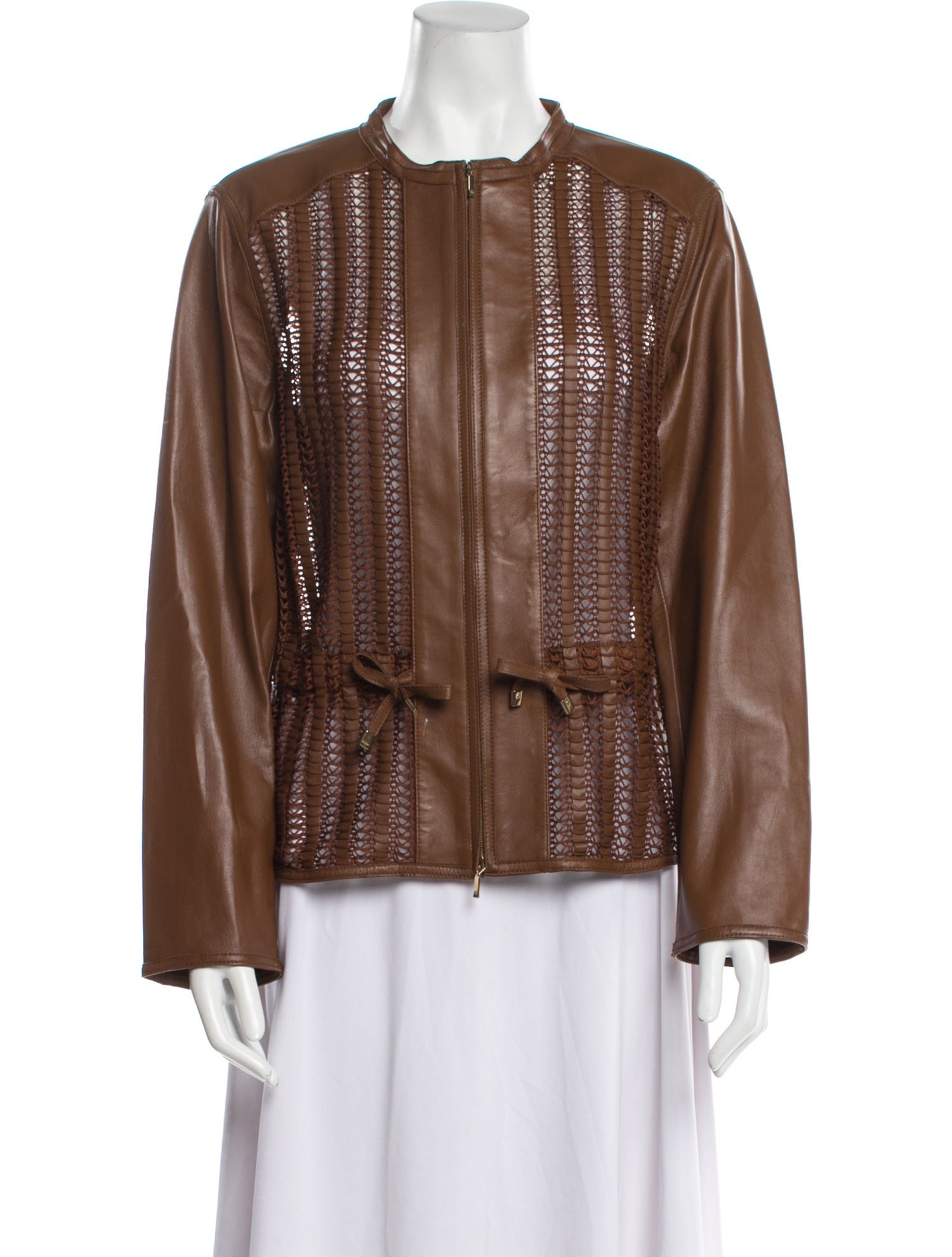 Escada Leather Jacket - Brown Jackets, Clothing - ESC162703 | The RealReal