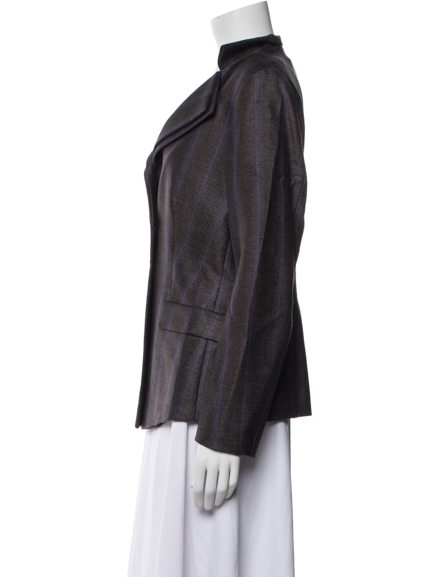 Akris Calfskin Blazer - Blue Jackets, Clothing - AKR132633 | The RealReal