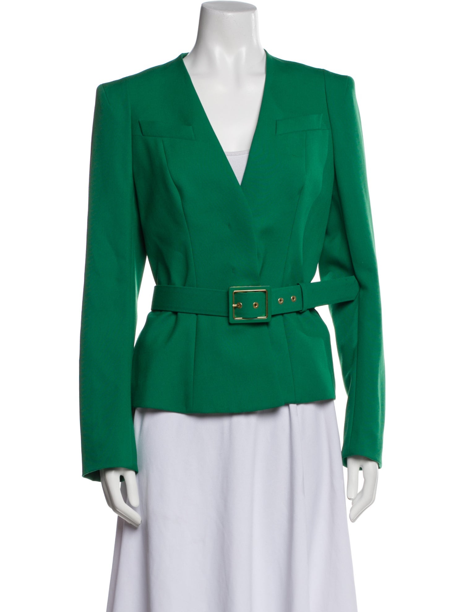 Escada Wool Evening Jacket - Green Jackets, Clothing - ESC162937 | The ...
