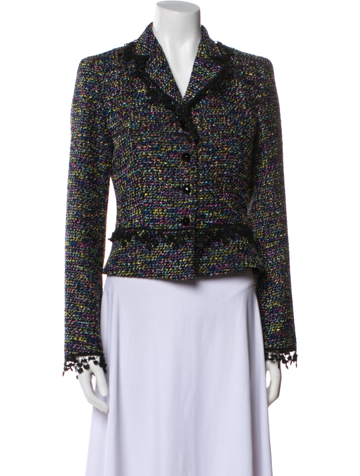 Escada Wool Tweed Pattern Blazer - Jackets, Clothing - ESC166749 | The ...