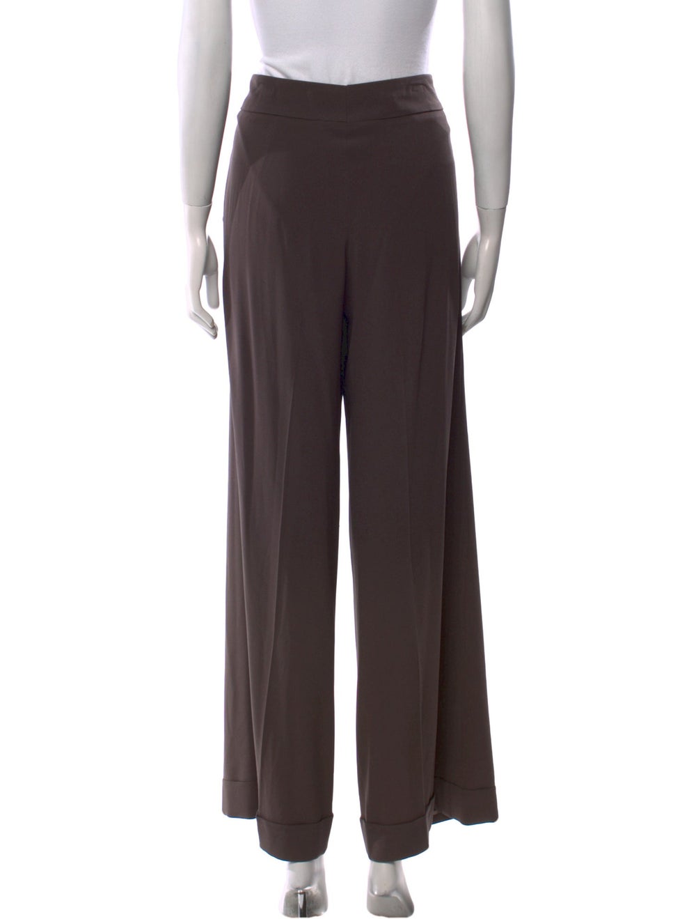 Escada Wide Leg Pants - Brown, 10.75" Rise Pants, Clothing - ESC173606 ...