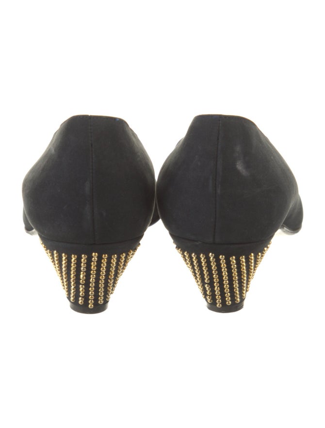 Escada Suede Pumps - Black Pumps, Shoes - ESC174470 | The RealReal