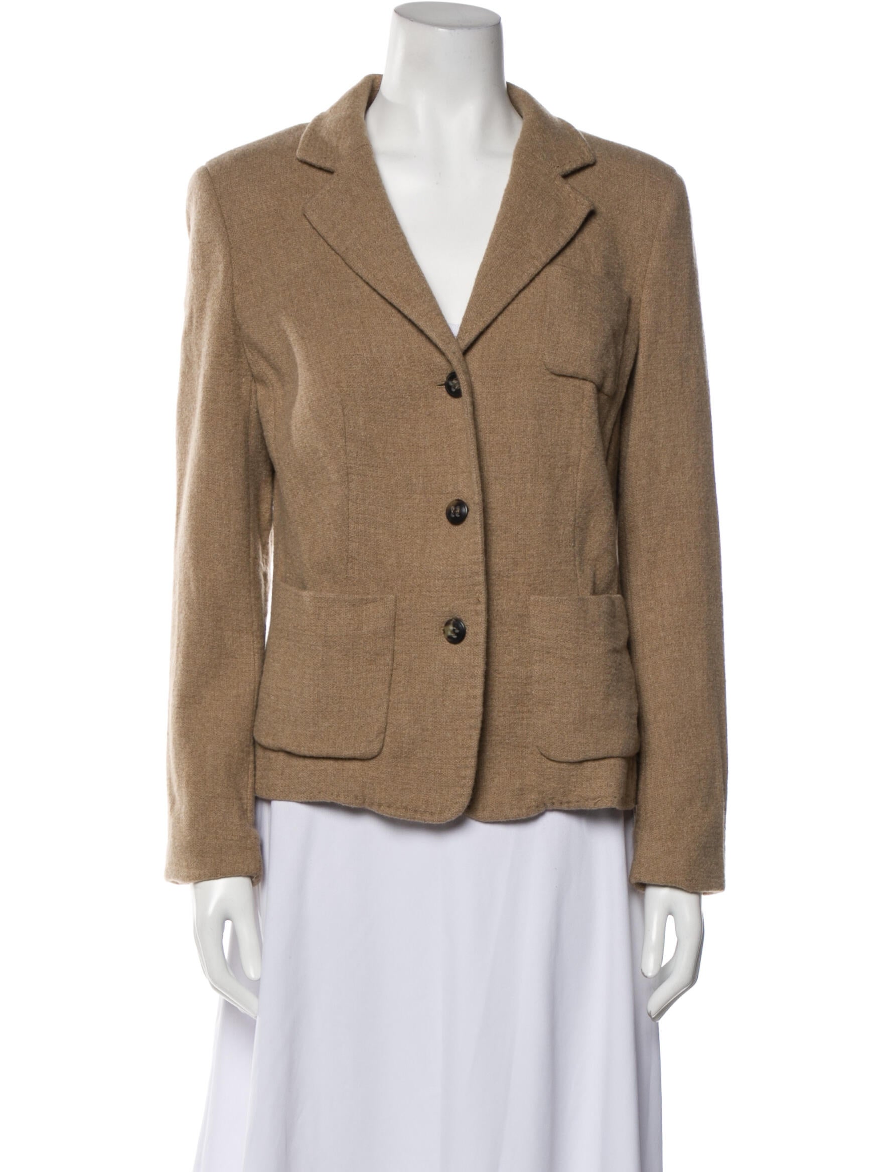 Escada Virgin Wool Blazer - Neutrals Jackets, Clothing - ESC89096 | The ...