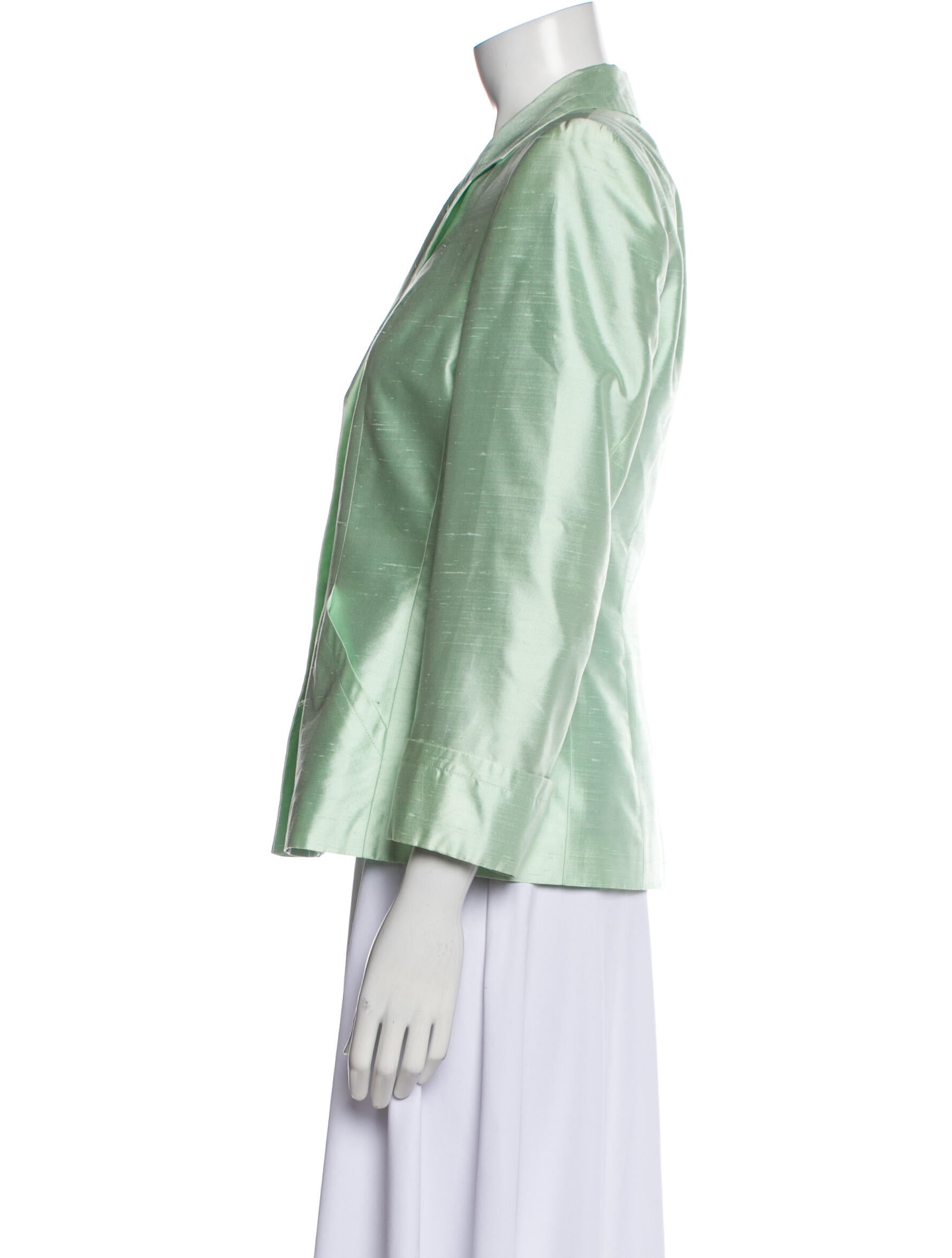 Escada Silk Blazer - Green Jackets, Clothing - ESC89103 | The RealReal