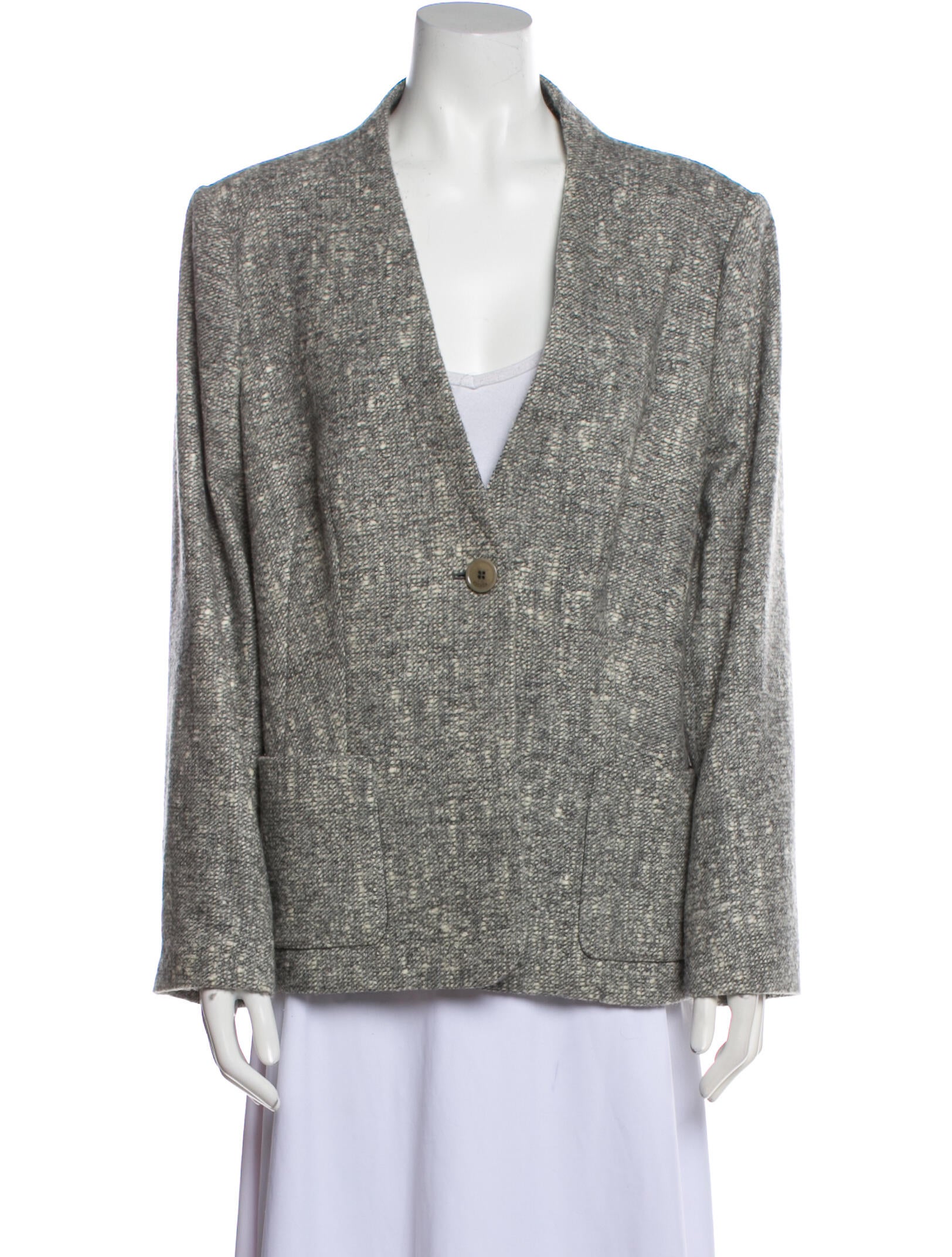 Akris Tweed Pattern Evening Jacket - Jackets, Clothing | The RealReal