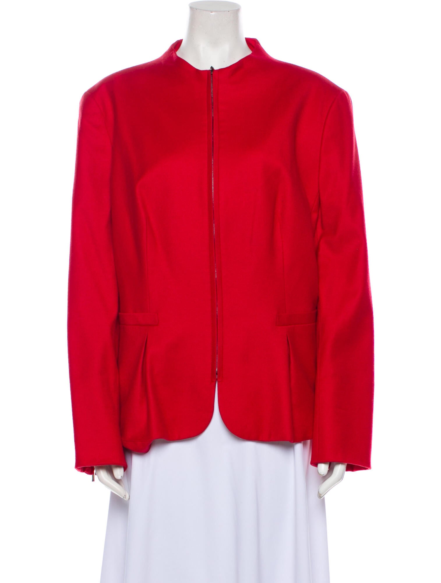 Escada Virgin Wool Jacket - Red Jackets, Clothing - ESC93819 | The RealReal