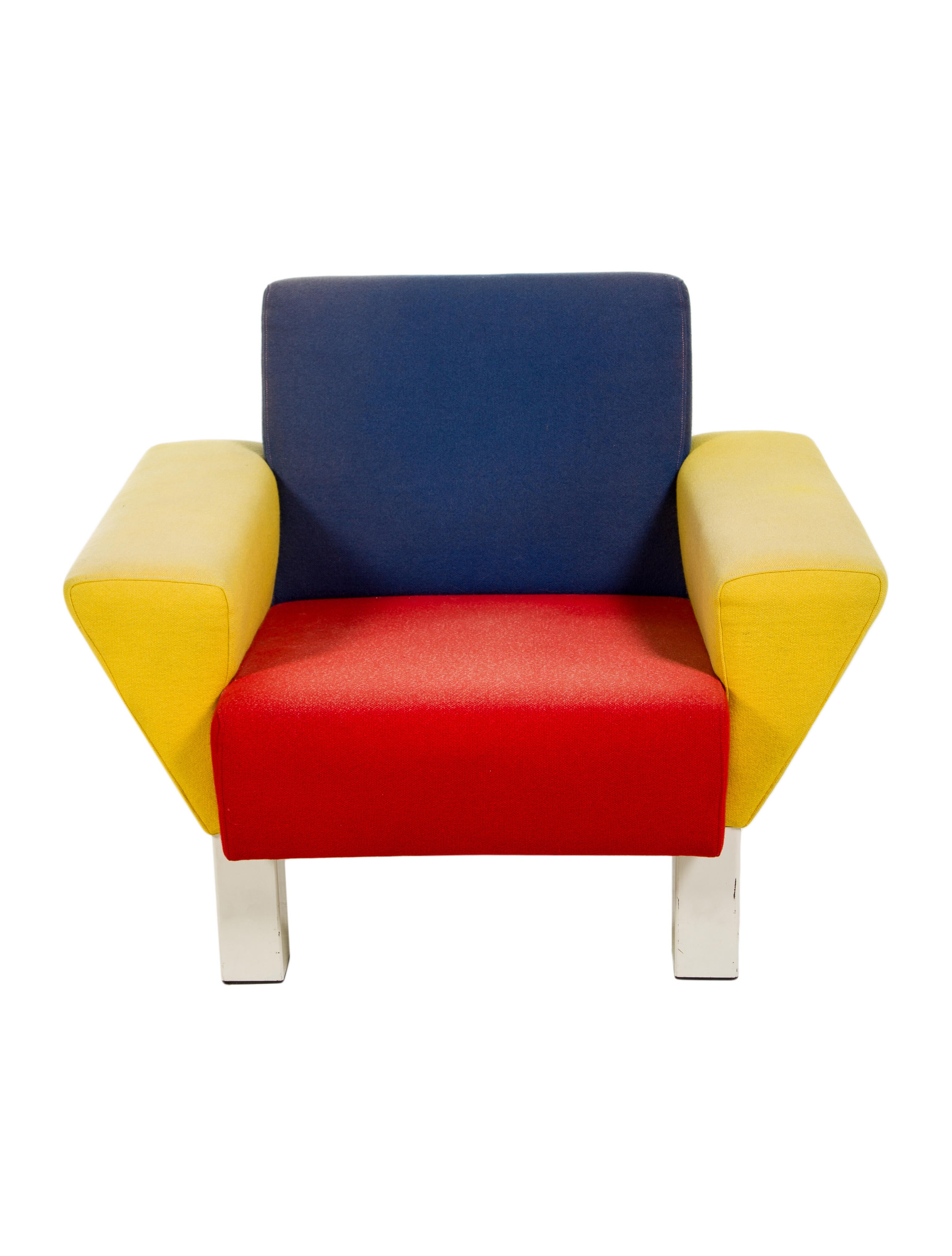 Ettore Sottsass Westside Lounge Chair - Red, 1 pieces Seating ...