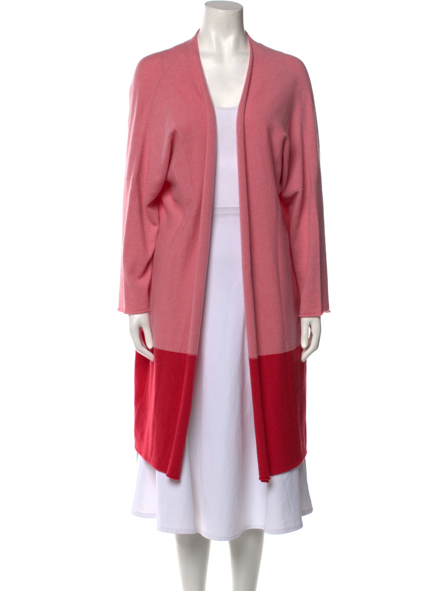 Eskandar Cashmere Open Front Sweater - Pink Knitwear, Clothing ...