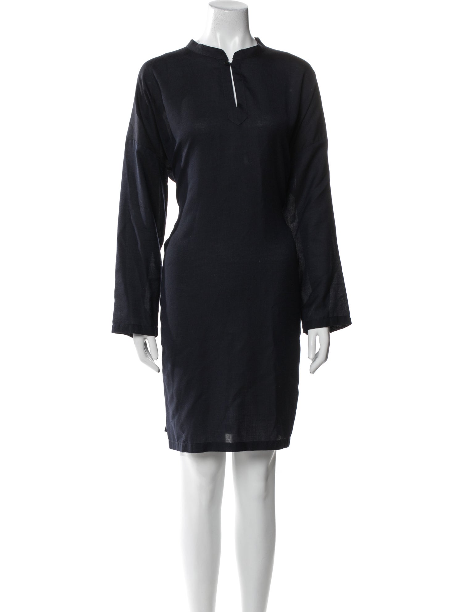 Eskandar Cashmere Knee-Length Dress - Blue Dresses, Clothing - ESK65314 ...