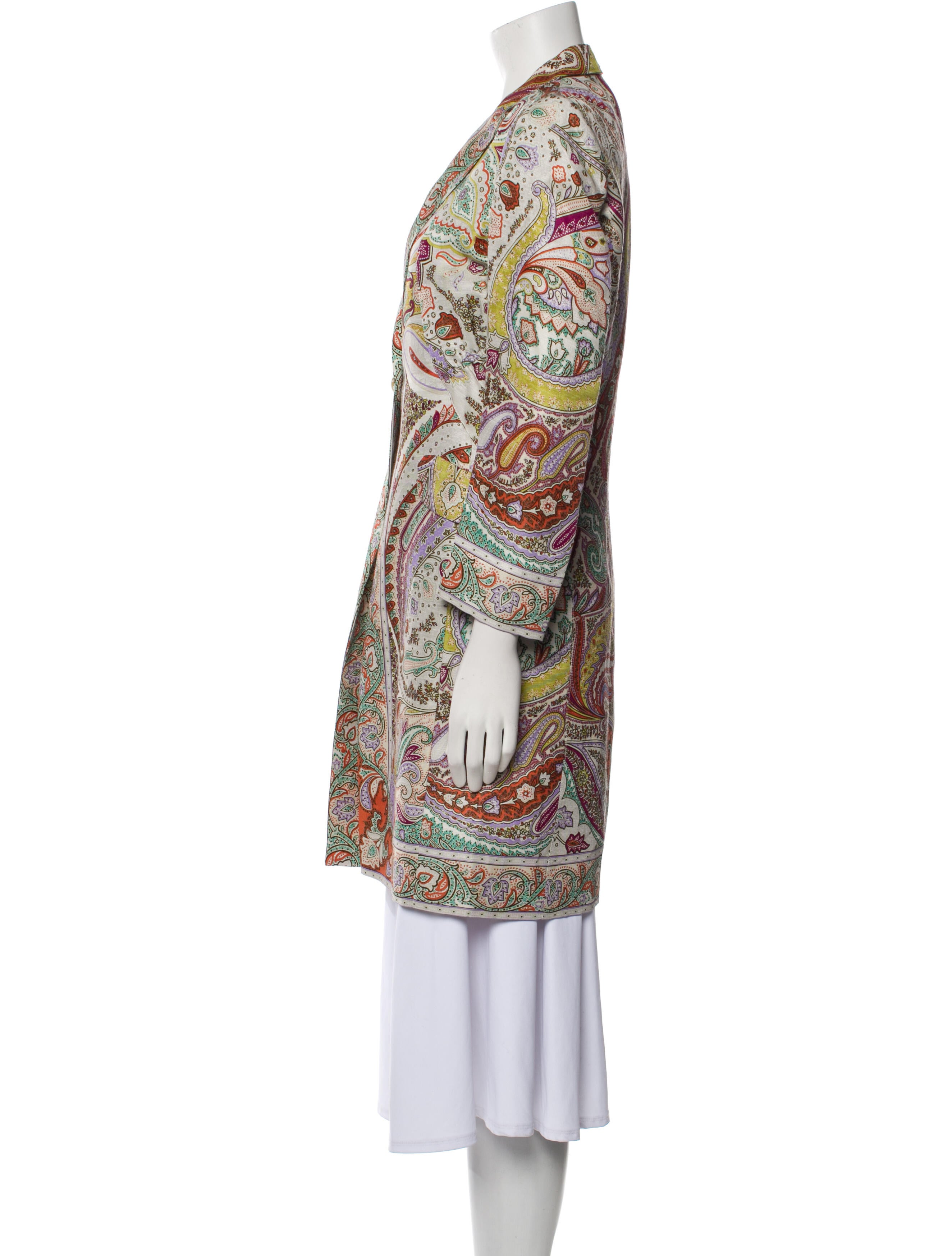 Etro Wool Herringbone Coat - Brown Coats, Clothing - ETR45018 | The ...