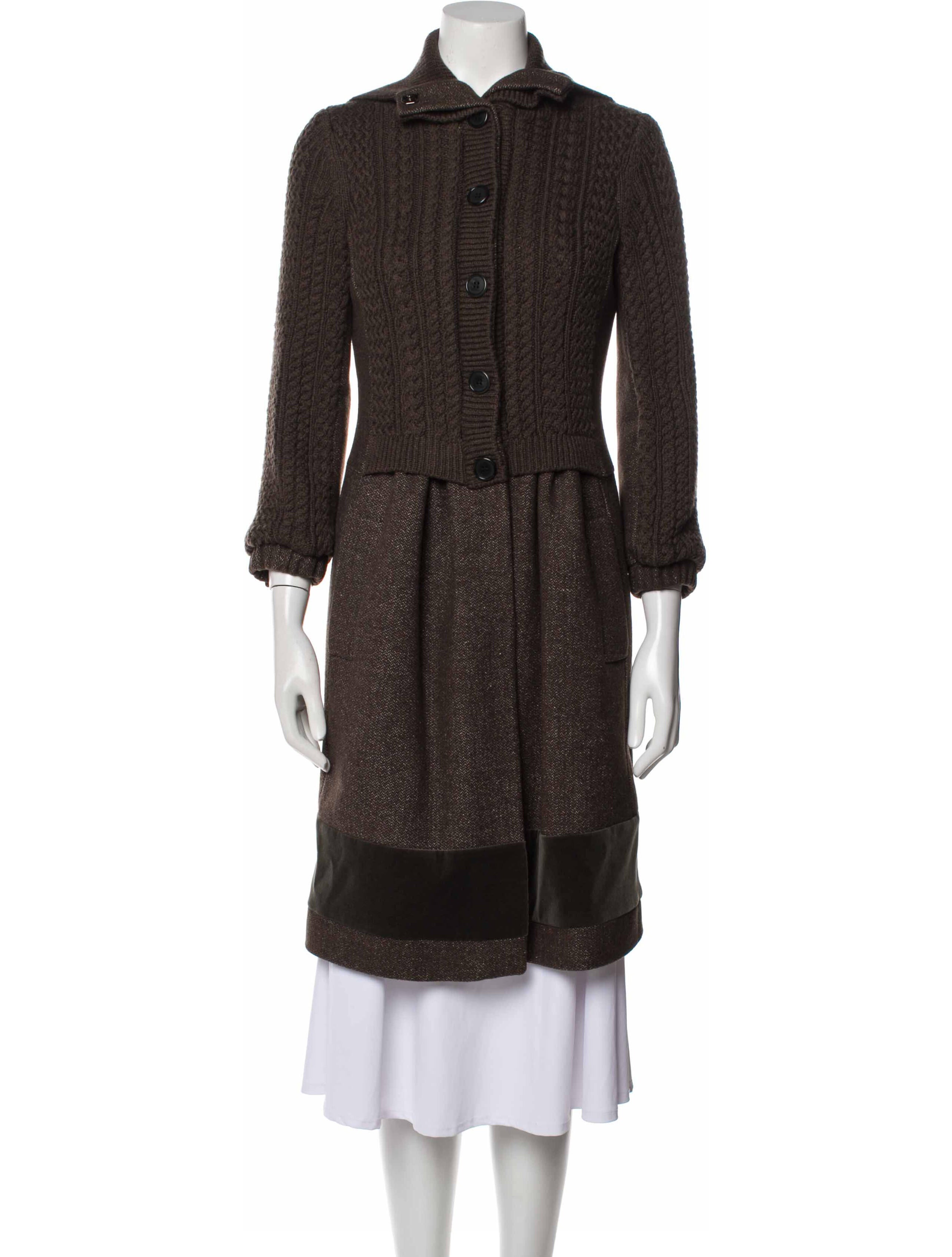 Etro Wool Herringbone Coat - Brown Coats, Clothing - ETR45018 | The ...