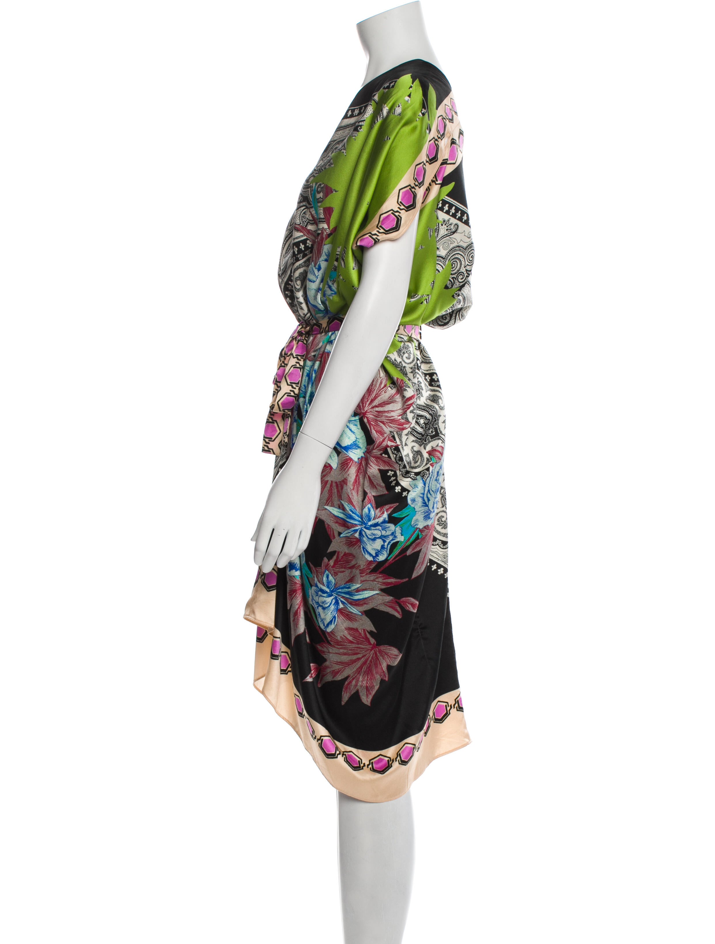 Etro Printed Silk Dress - Blue Dresses, Clothing - ETR46764 | The RealReal