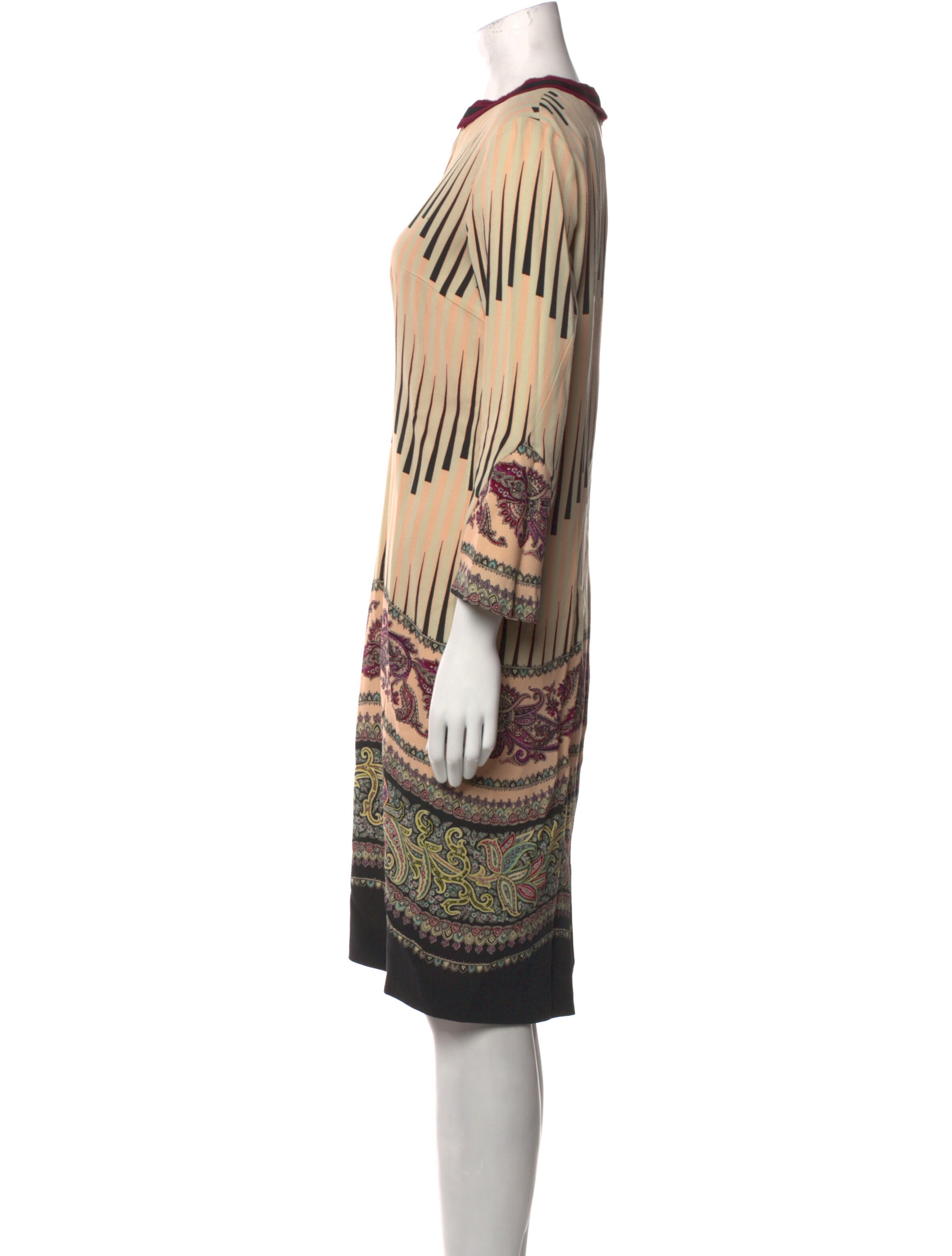 Etro Printed Silk Dress - Blue Dresses, Clothing - ETR46764 | The RealReal