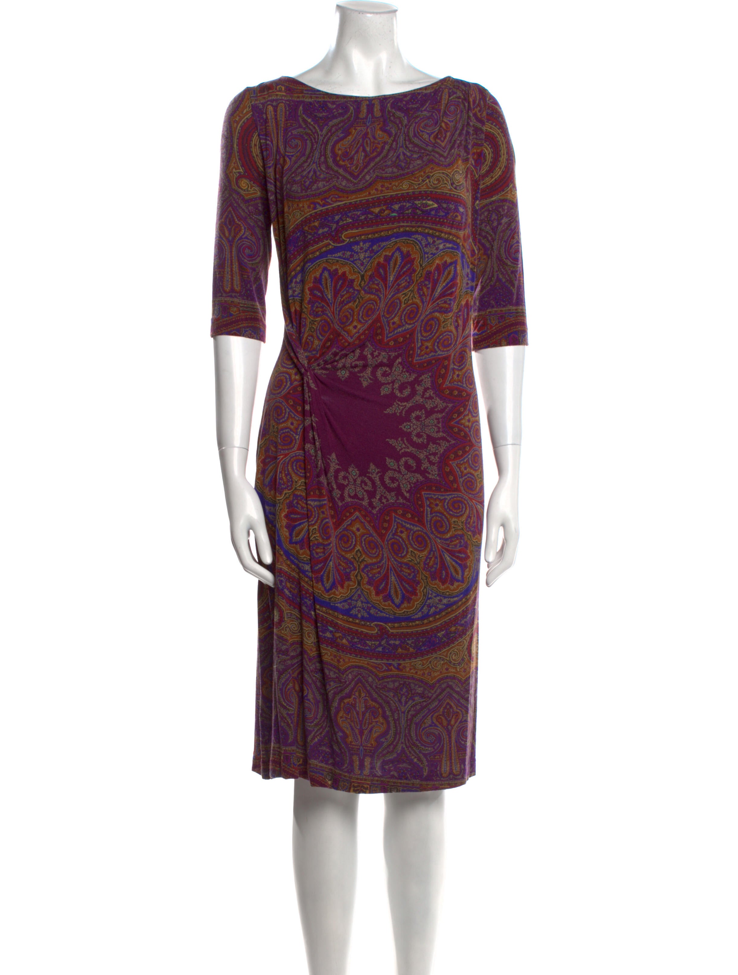 Etro Printed Silk Dress - Blue Dresses, Clothing - ETR46764 | The RealReal