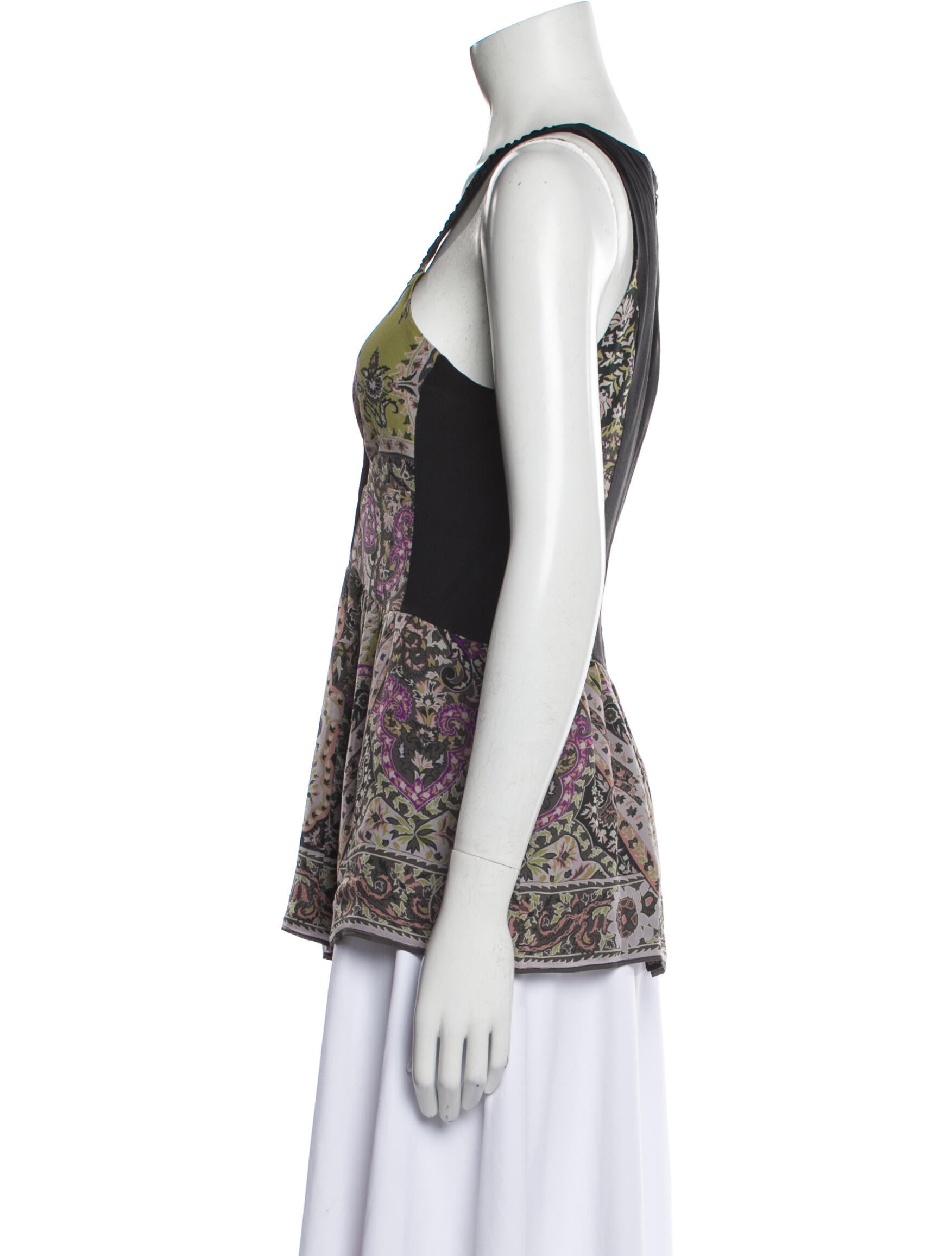 Etro Long Sleeve Button-Up Top - Purple Tops, Clothing - ETR42033 | The ...