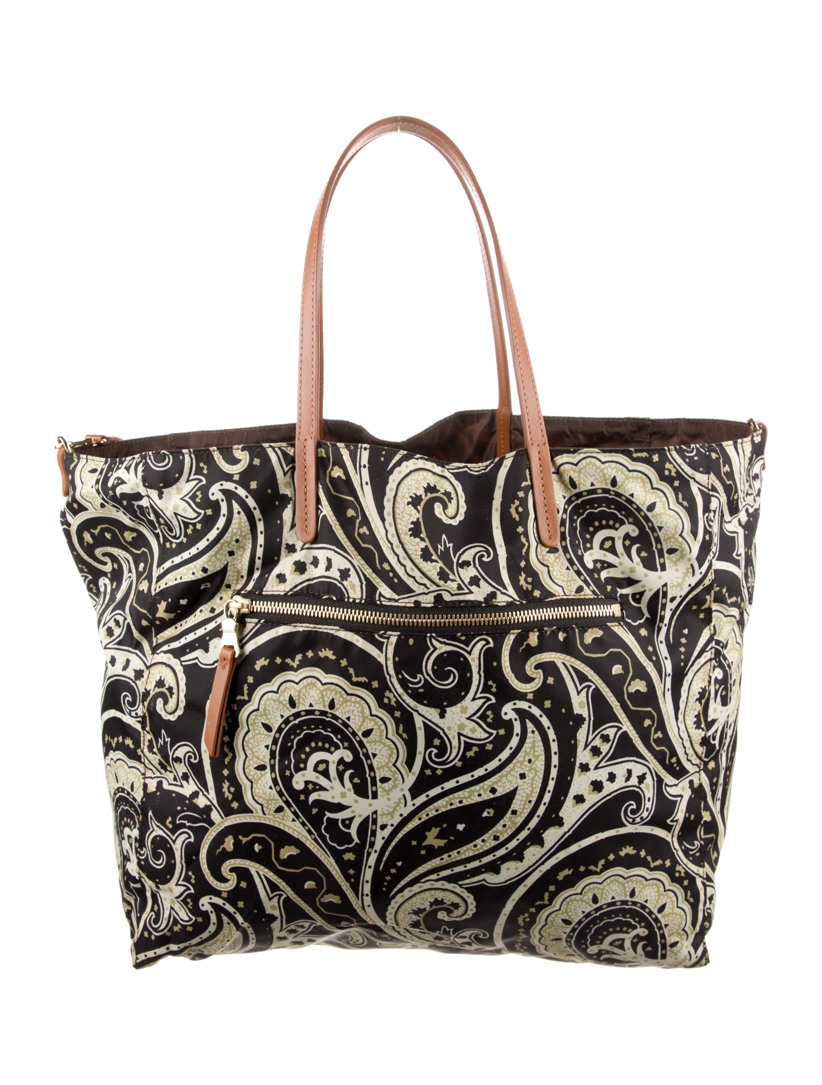 Etro Nylon Leather Trimmed Tote Bag - Black Totes, Handbags - ETR165593 ...