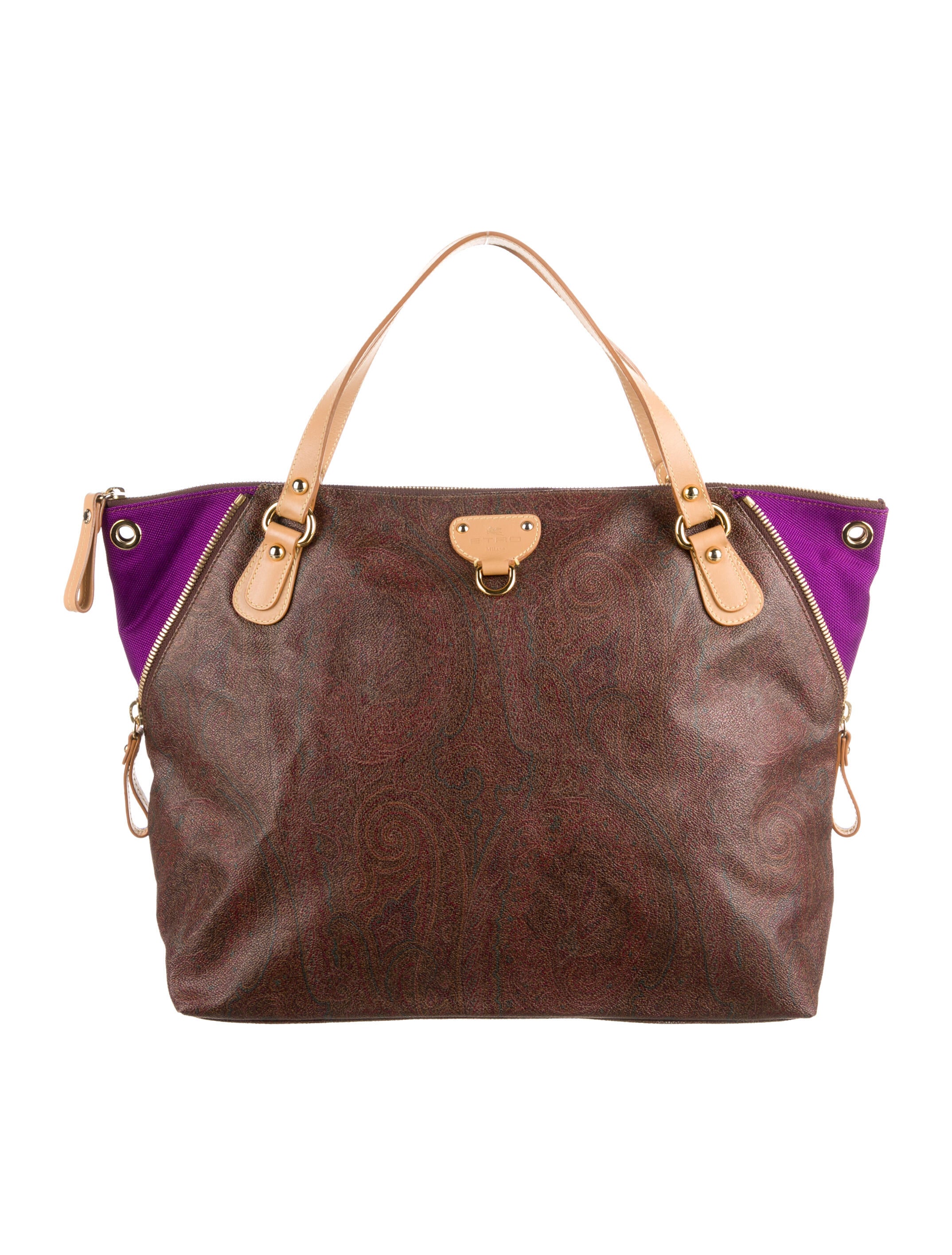 Etro Coated Canvas Tote Bag - Brown Totes, Handbags - ETR173832 | The ...
