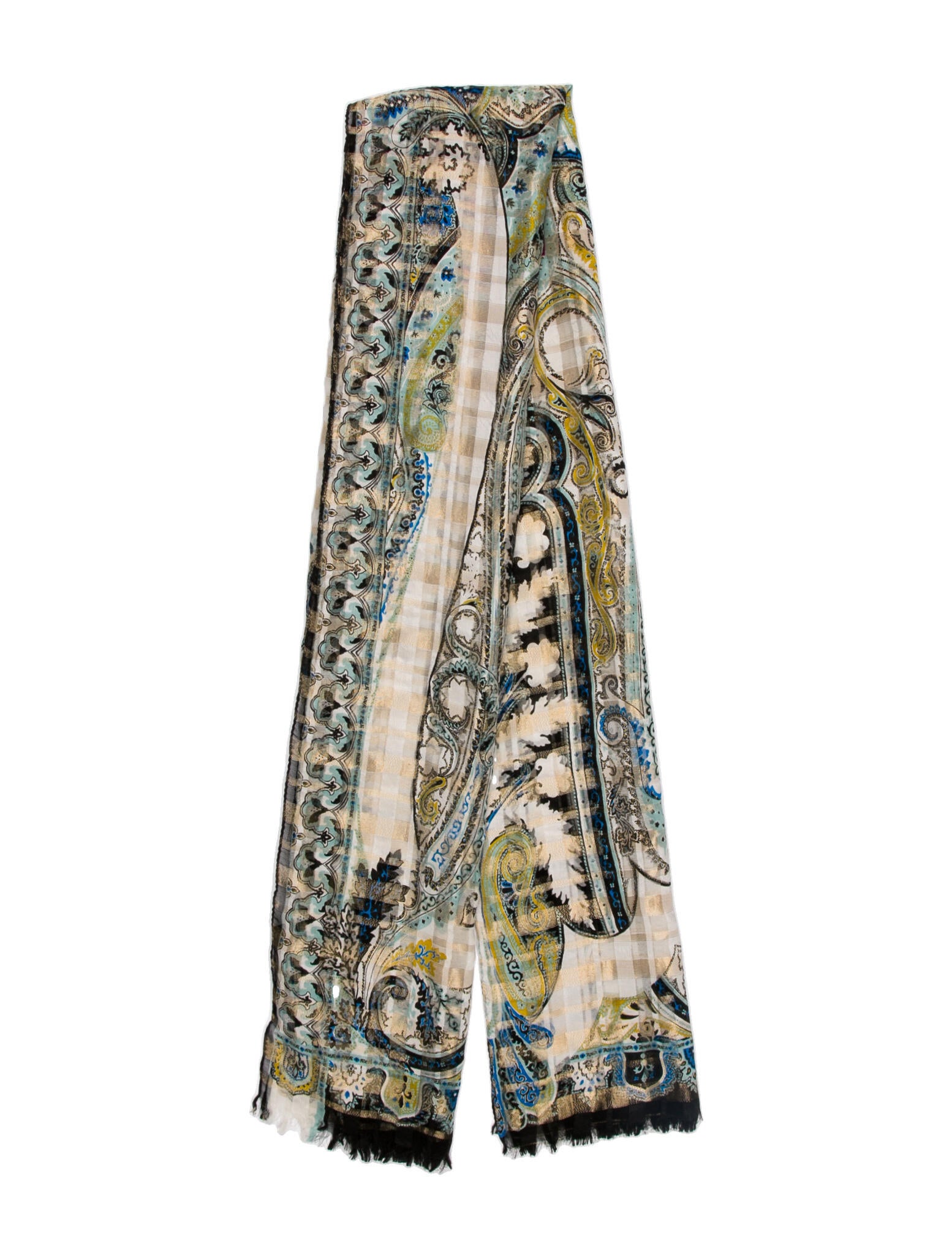 Etro Paisley Print Scarf - Neutrals Scarves and Shawls, Accessories ...