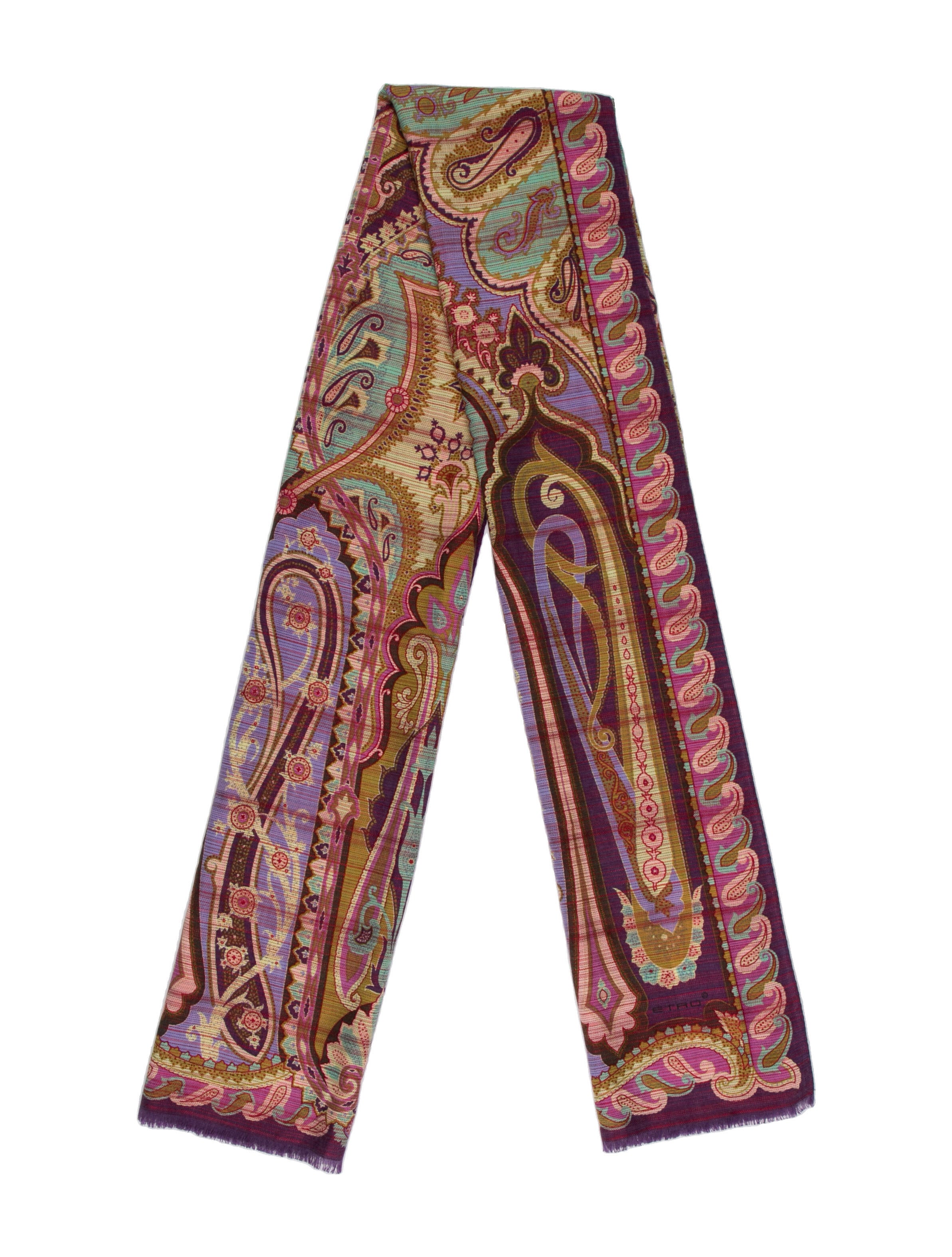 Loro Piana Paisley Print Scarf - Red Scarves and Shawls, Accessories ...