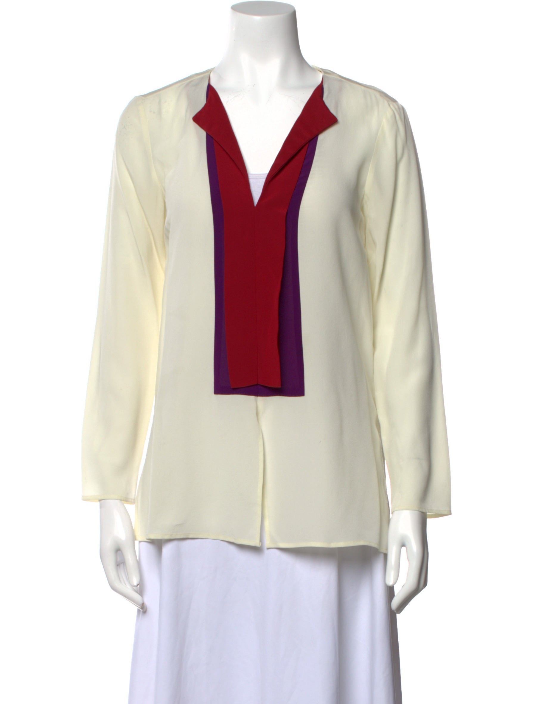 Etro Silk Colorblock Pattern Blouse - Neutrals Tops, Clothing ...