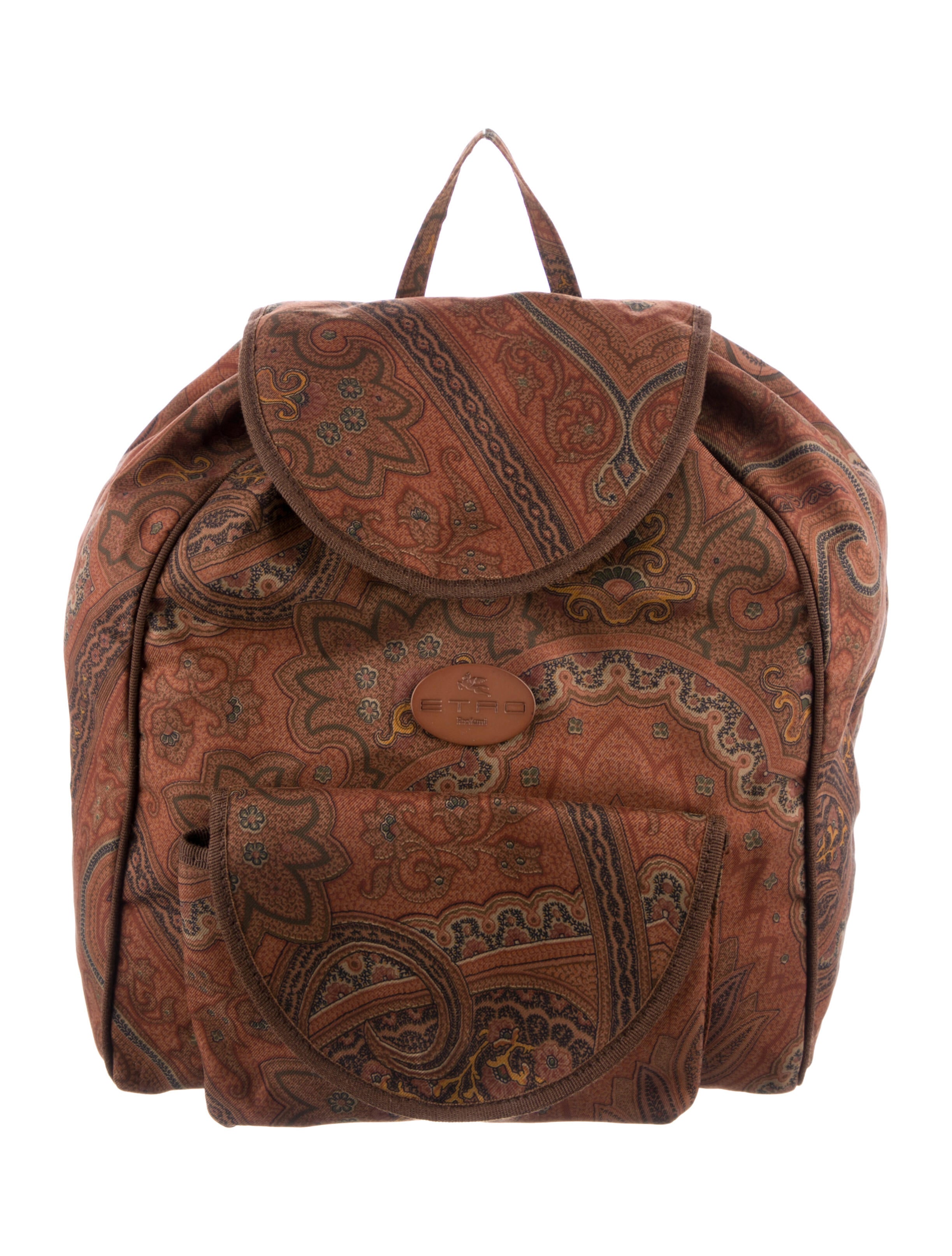 Etro Canvas Backpack - Brown Backpacks, Handbags - ETR178259 | The RealReal