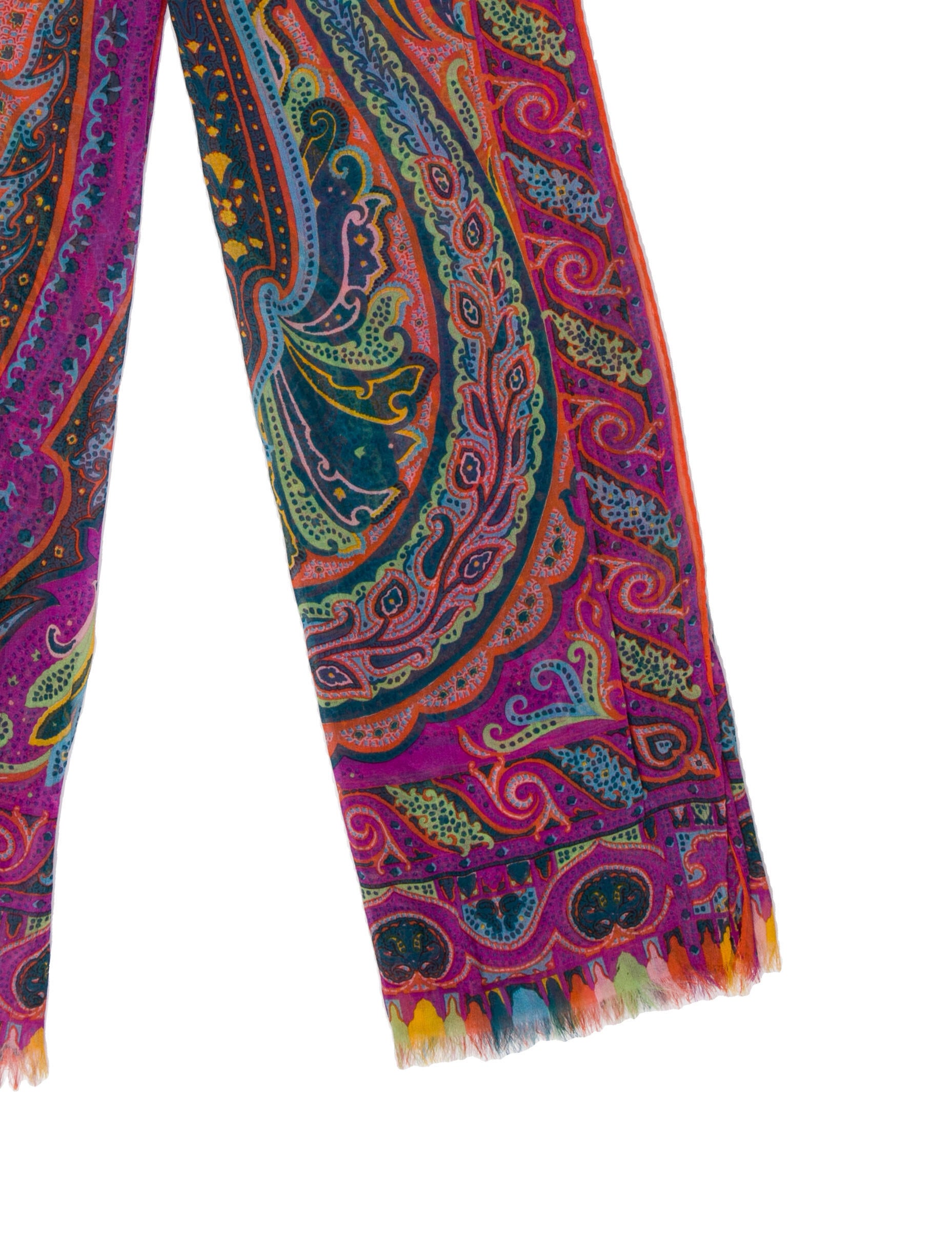 Loro Piana Paisley Print Scarf - Red Scarves and Shawls, Accessories ...