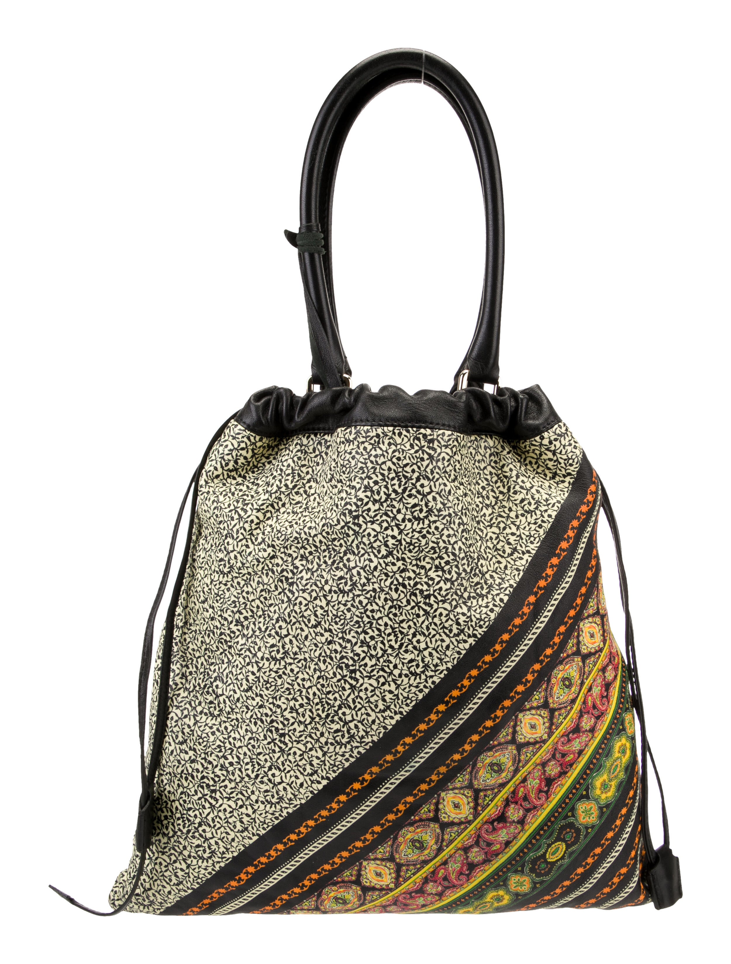 Etro Leather Paisley Shoulder Bag - Shoulder Bags, Handbags - ETR34557 ...
