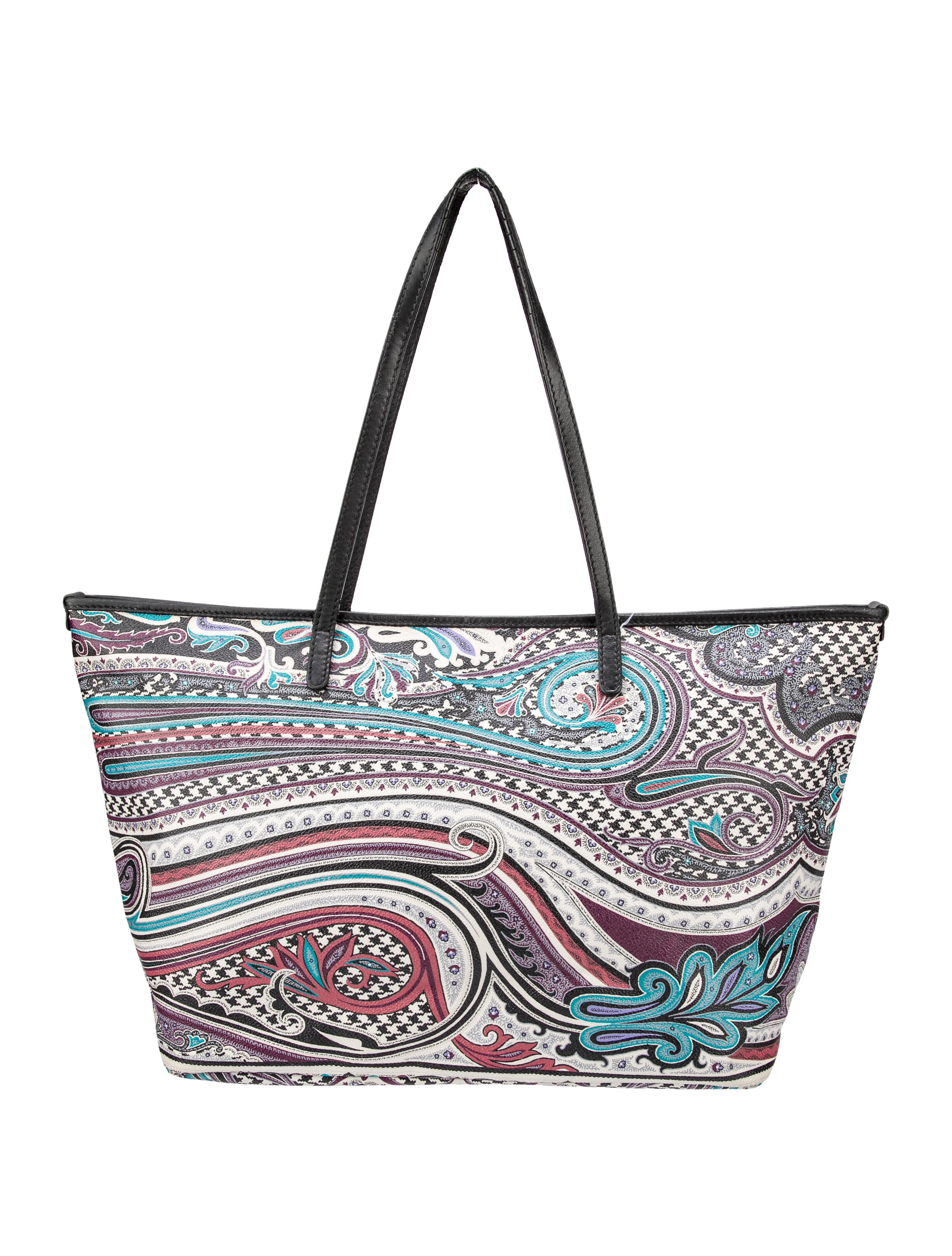 Etro Leather Tote - Black Totes, Handbags - ETR183320 | The RealReal