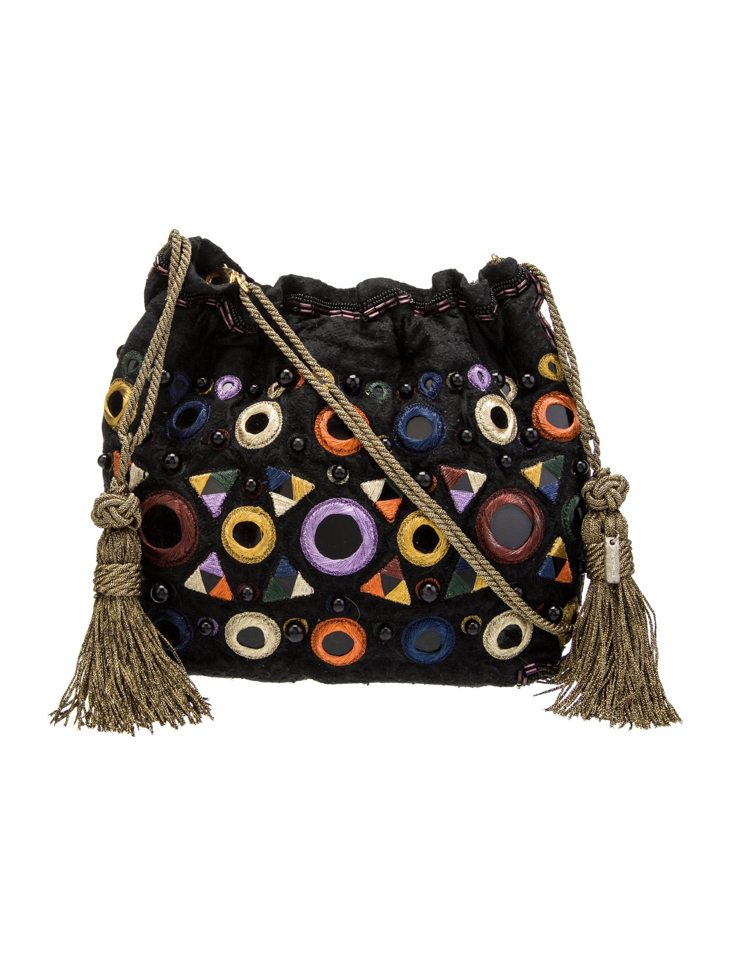 Etro Embroidered Shouder Bag - Black Crossbody Bags, Handbags ...