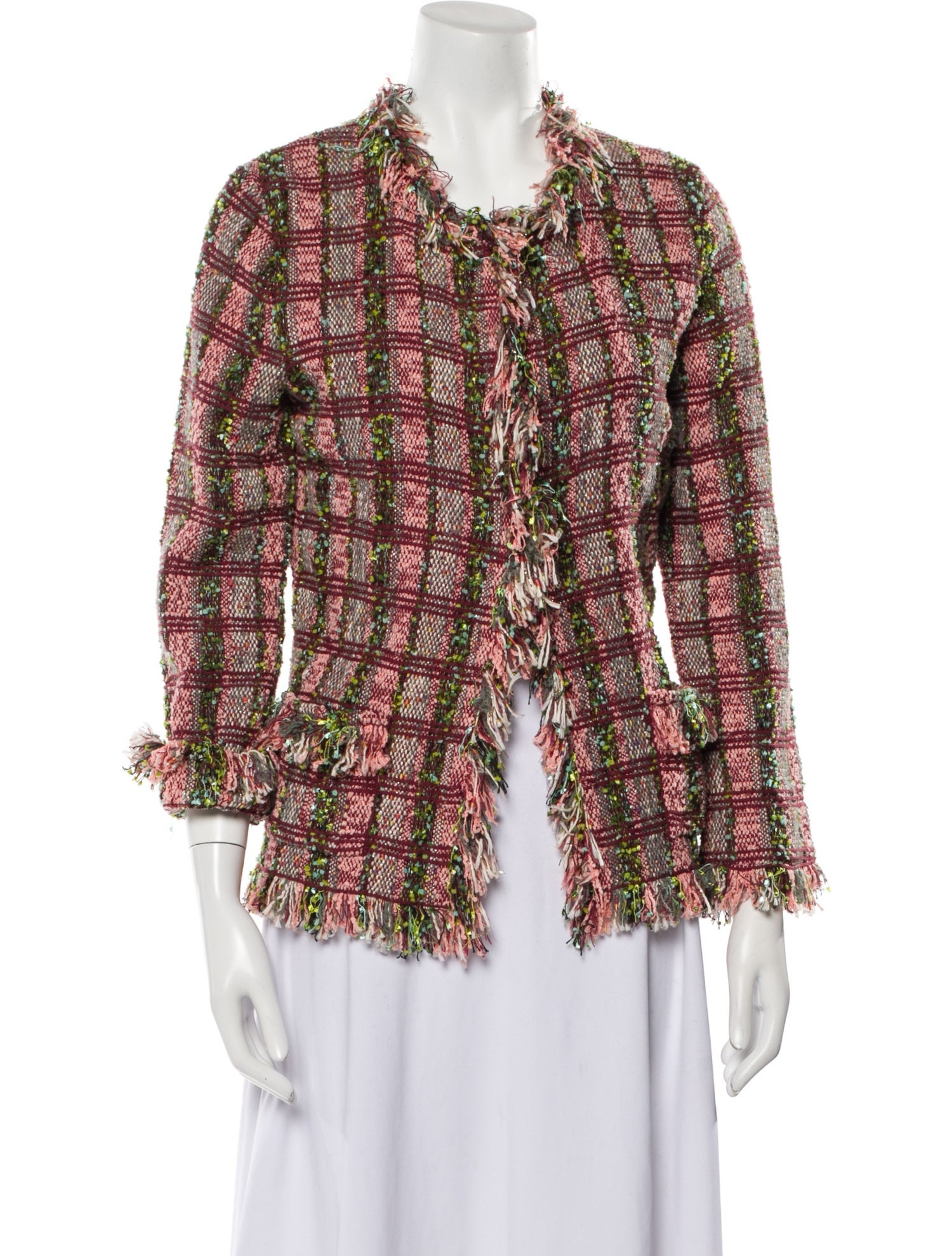 Etro Tweed Pattern Evening Jacket - Pink Jackets, Clothing - ETR190348 ...