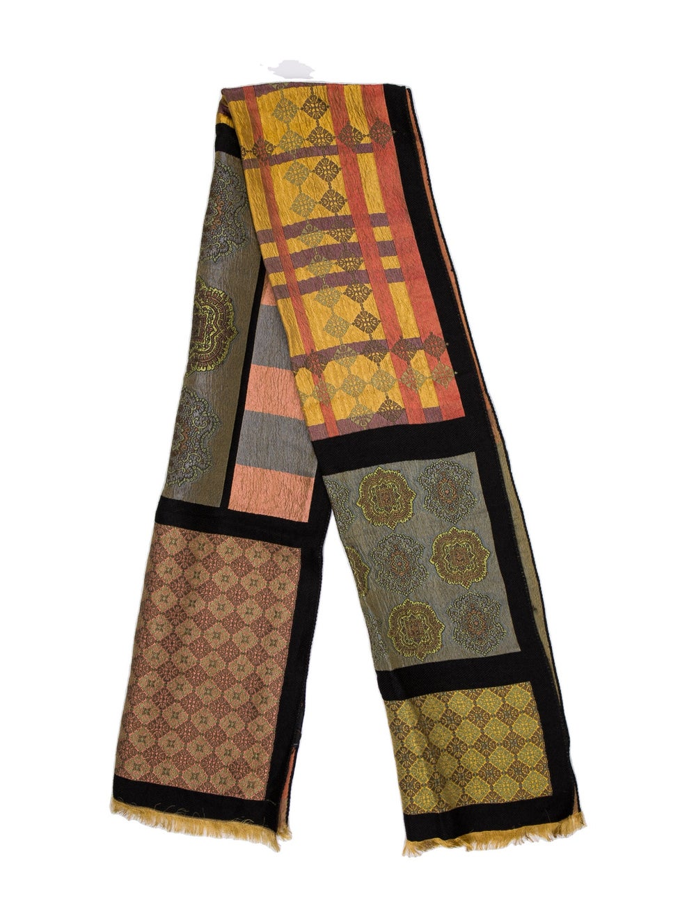 Etro Silk Printed Scarf - Black Scarves and Shawls, Accessories ...