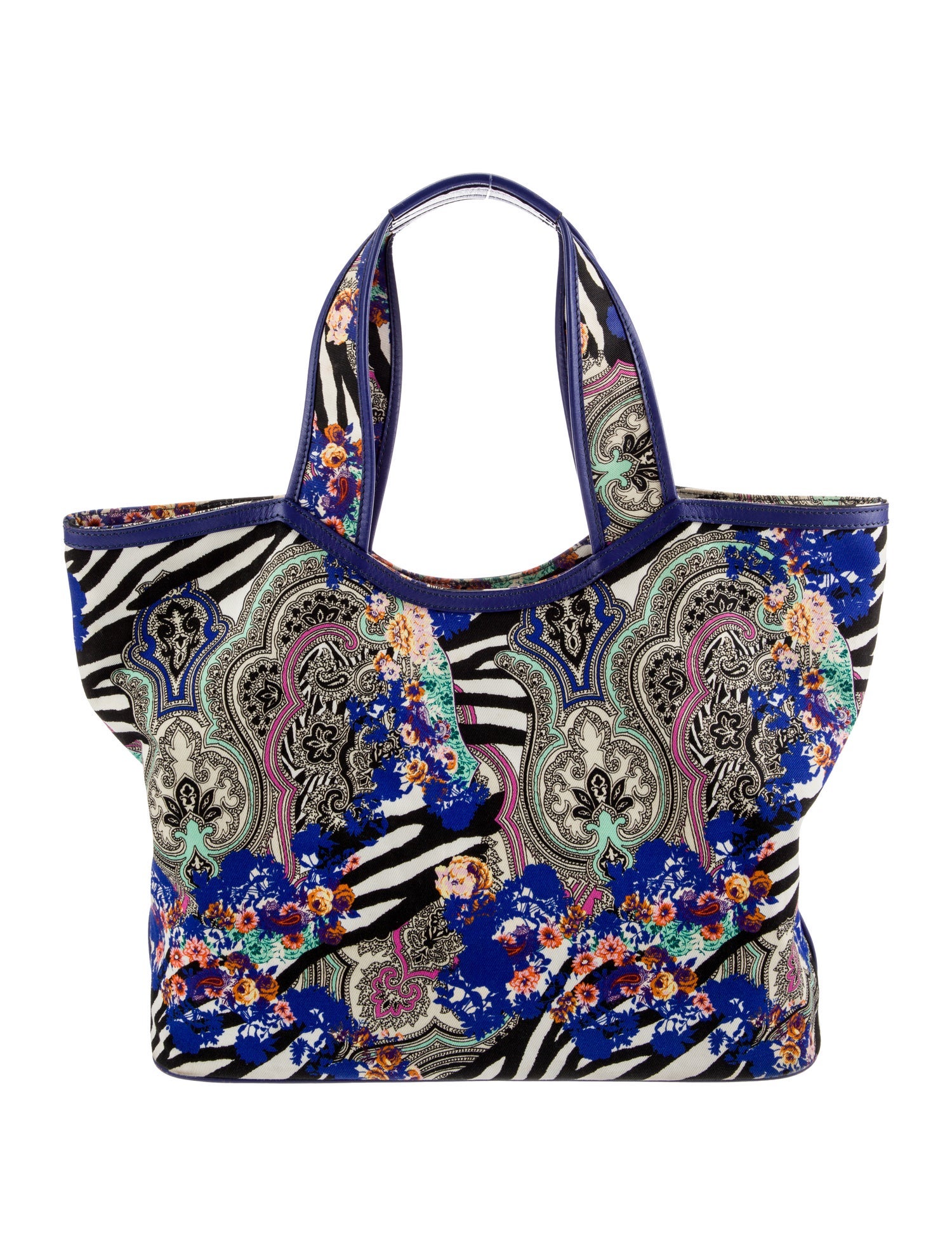 Etro Patterned Twill Tote - Neutrals Totes, Handbags - ETR190821 | The ...