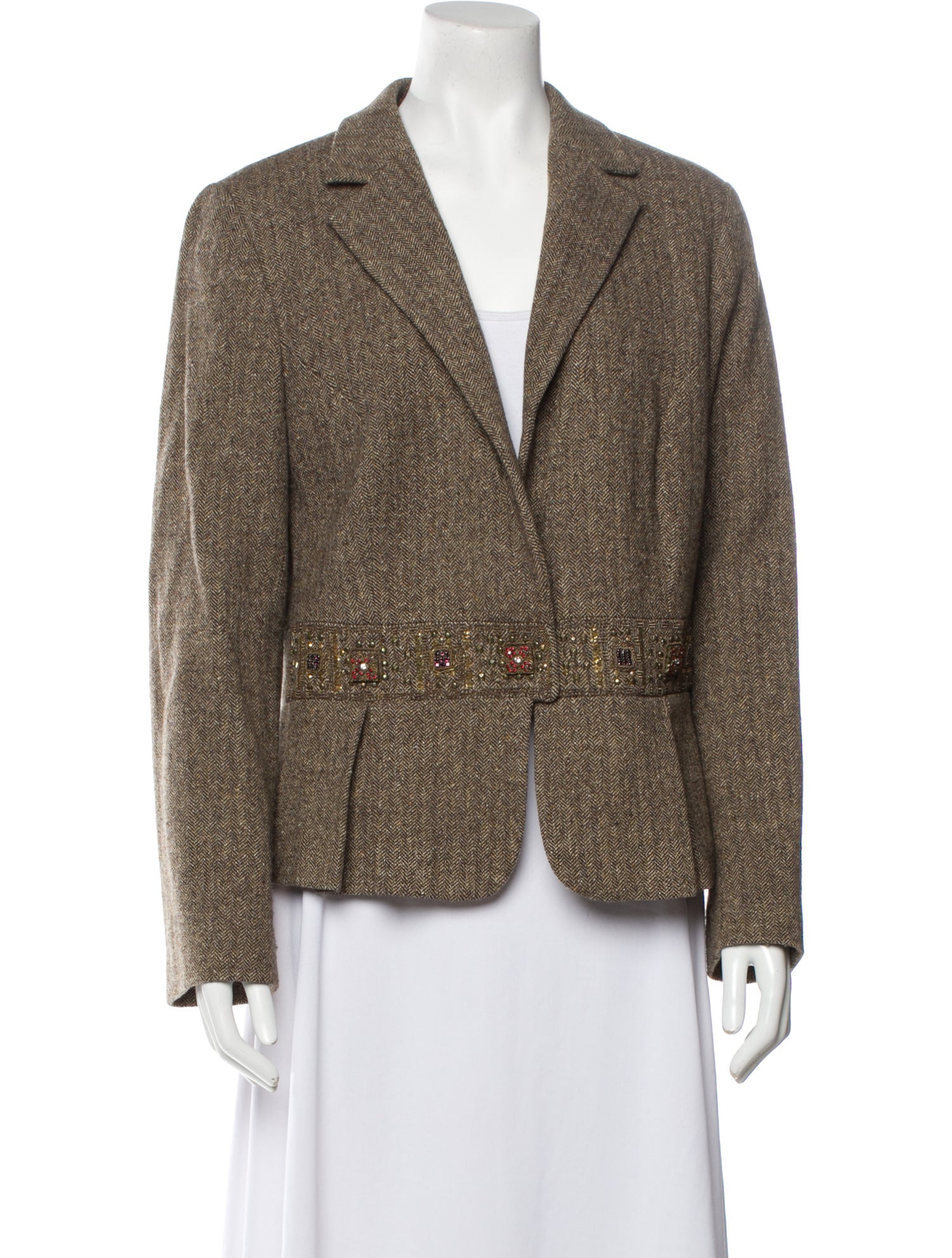 Etro Tweed Pattern - Brown Jackets, Clothing - ETR193230 | The RealReal