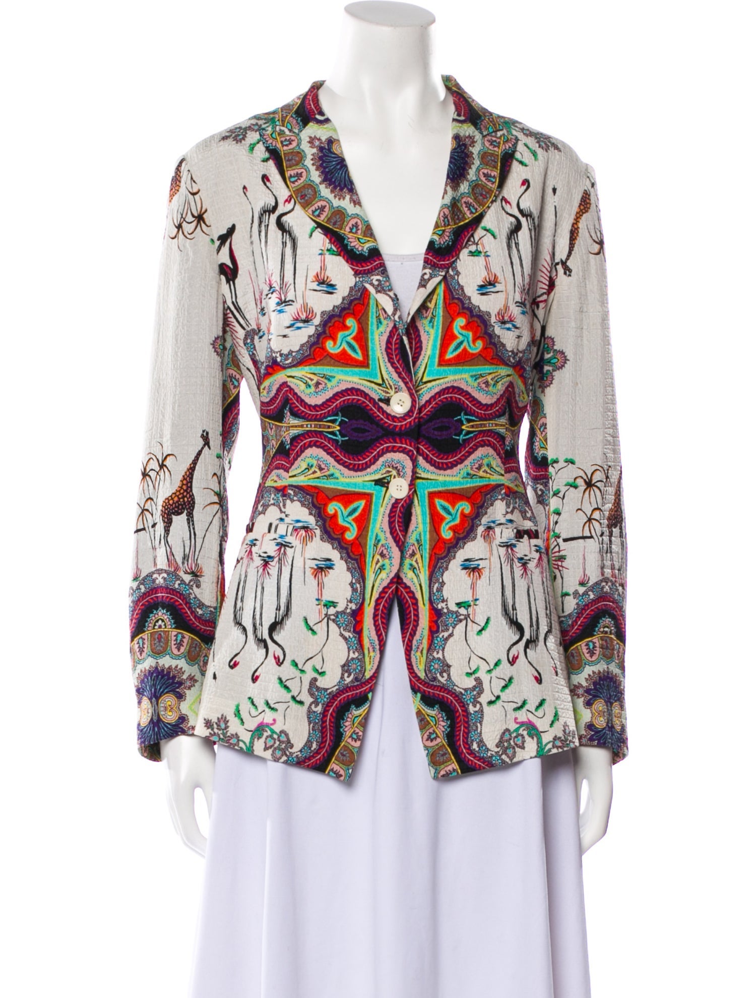 Etro Silk Printed Blazer - Jackets, Clothing - ETR193630 | The RealReal
