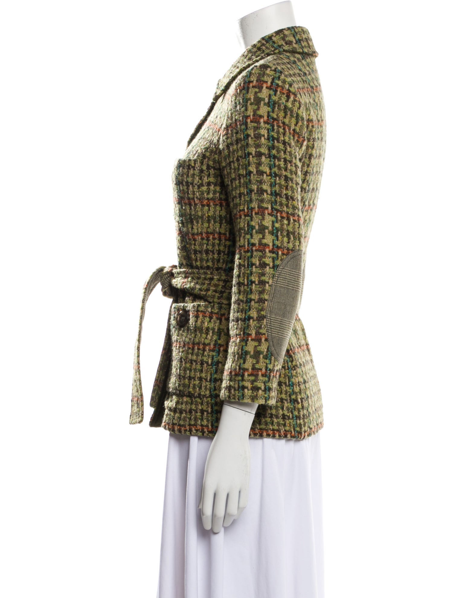 Etro Tweed Pattern Blazer - Green Jackets, Clothing - ETR197533 | The ...