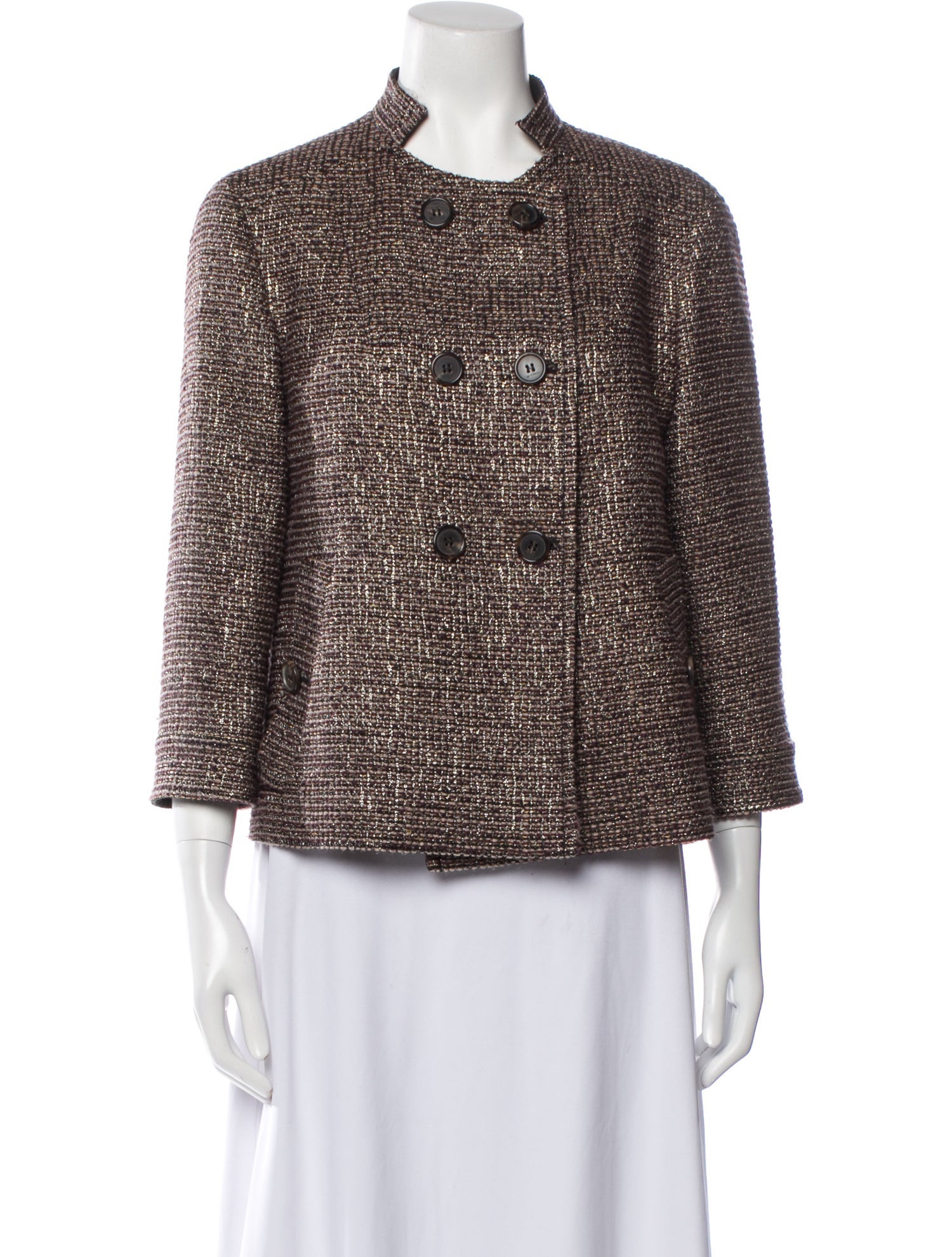 Etro Tweed Pattern Jacket - Neutrals Jackets, Clothing - ETR198989 ...